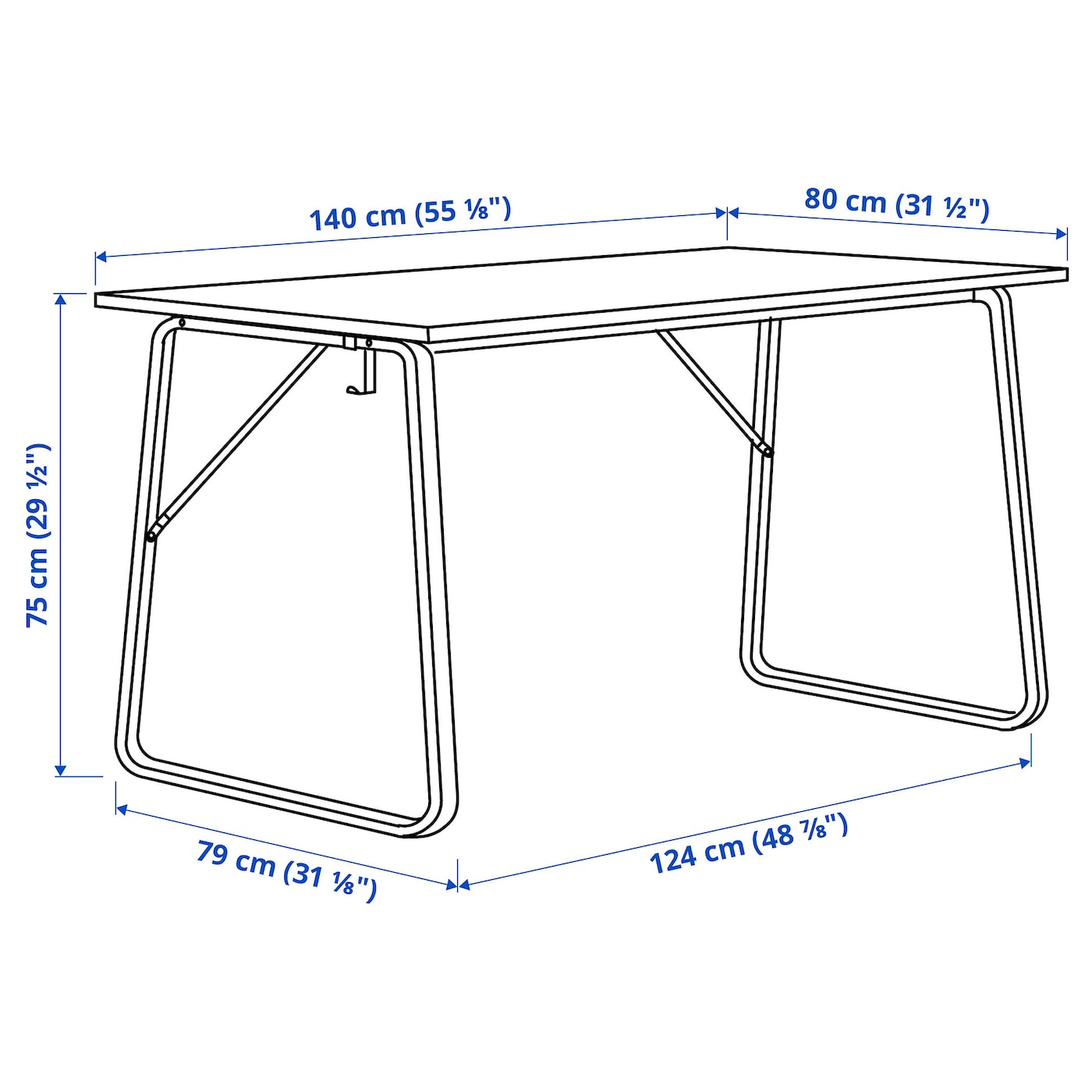 Gaming desk height store
