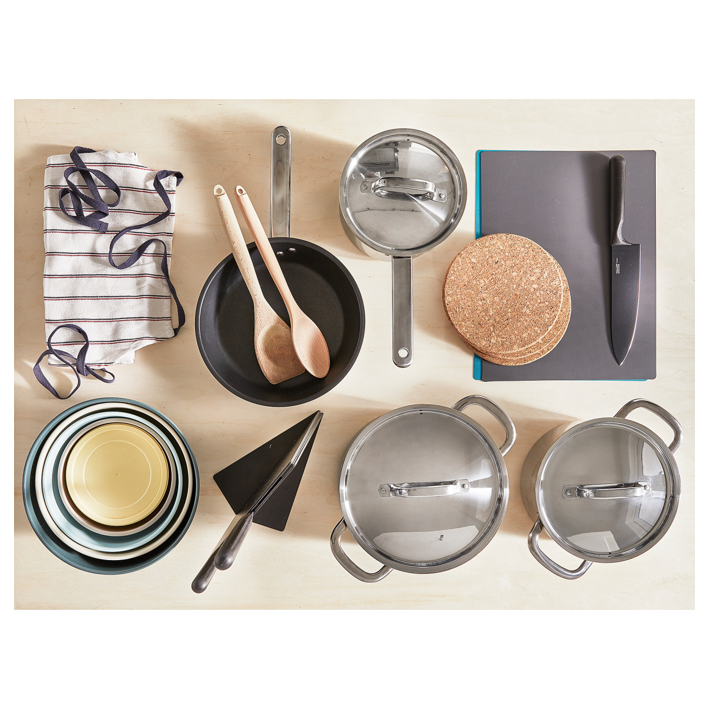 IKEA 365+ cookware set of 6 stainless steel - IKEA