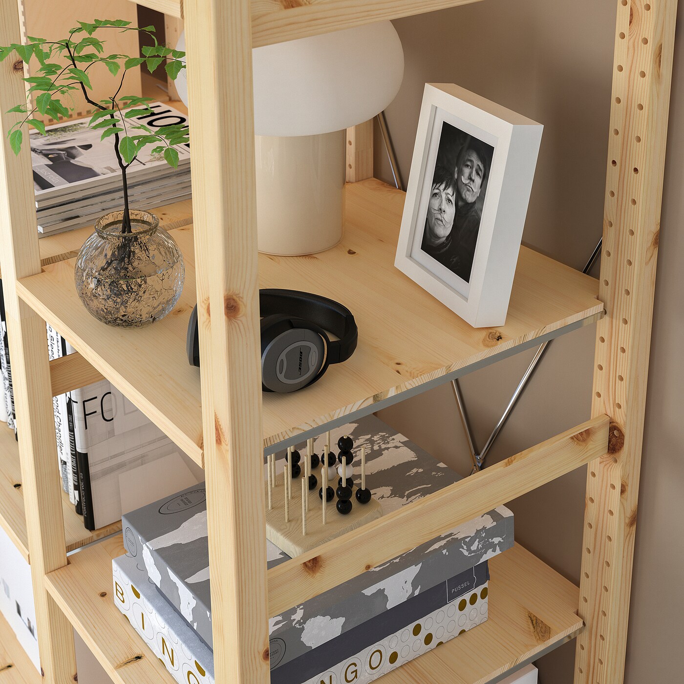 Ikea shelves pine store