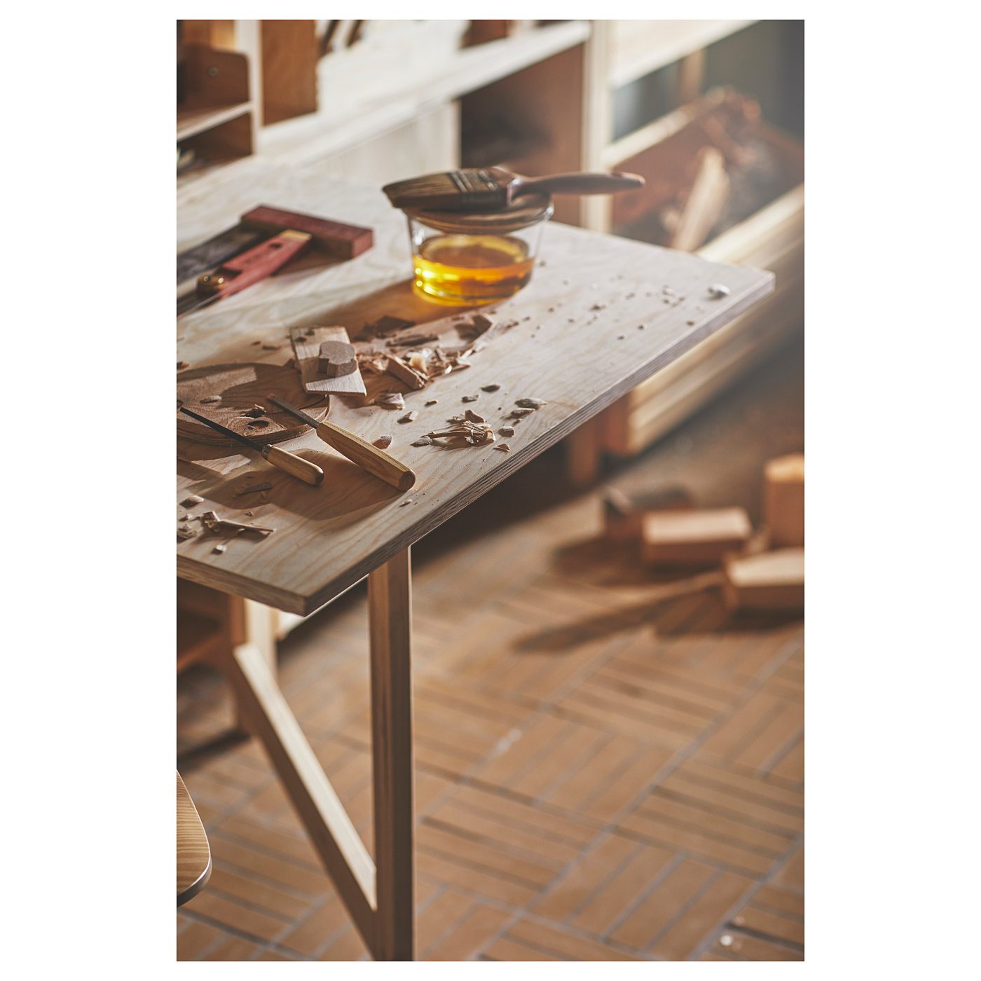 IVAR folding table pine - IKEA