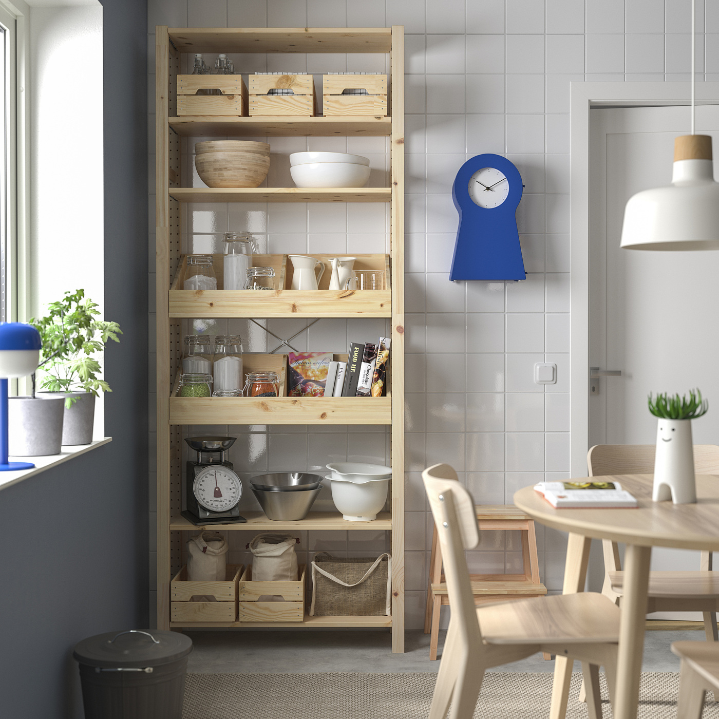 IVAR shelving unit with 2 box shelves/pine - IKEA