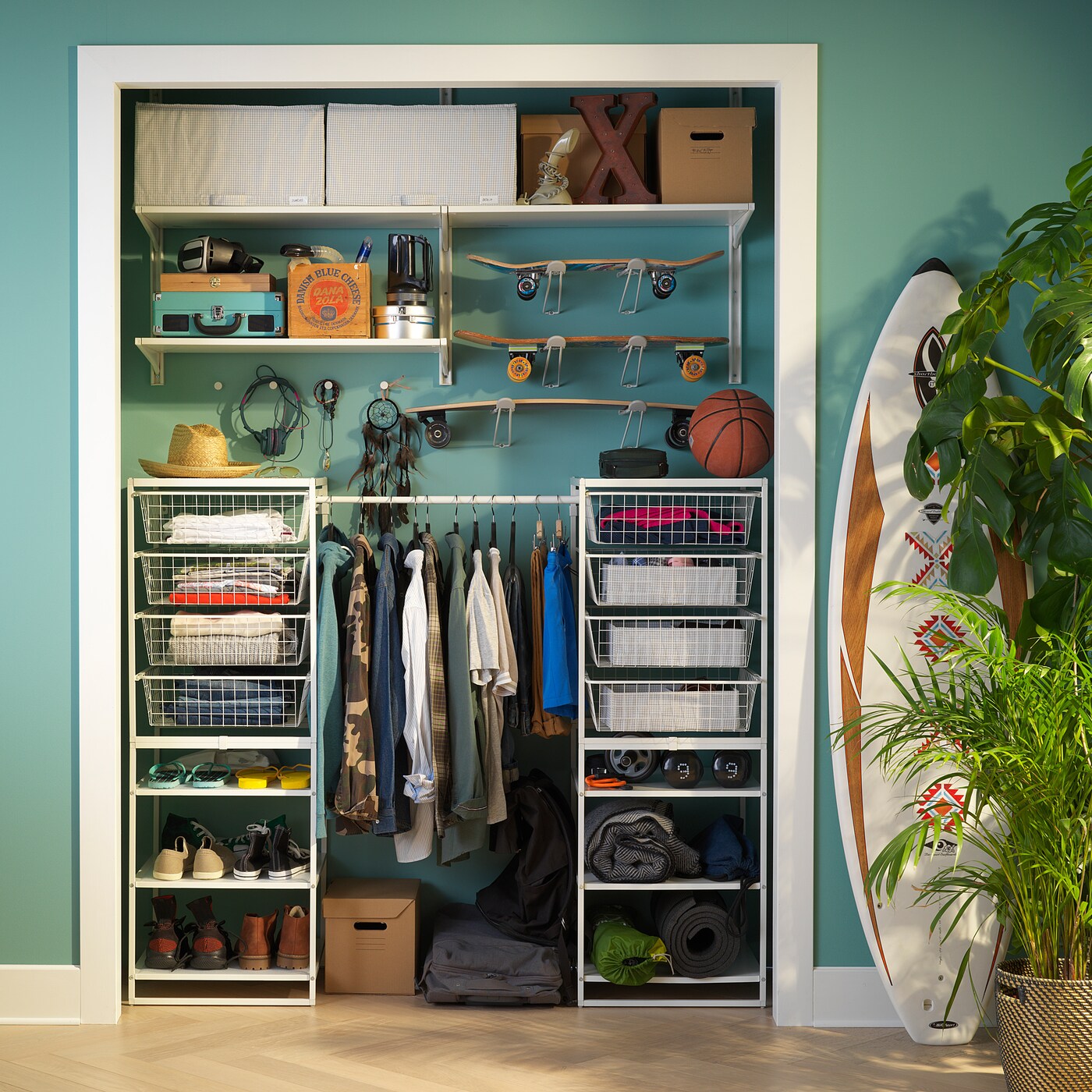 JONAXEL wardrobe combination white IKEA