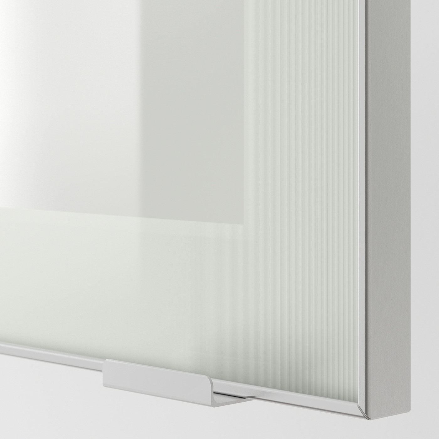 JUTIS glass door frosted glass/aluminium - IKEA