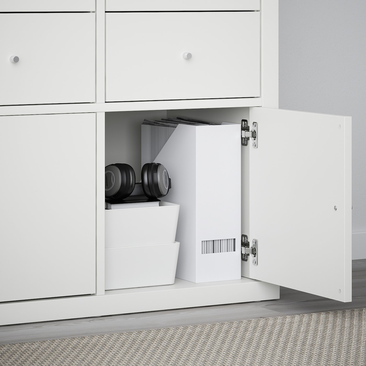 KALLAX insert with door white - IKEA