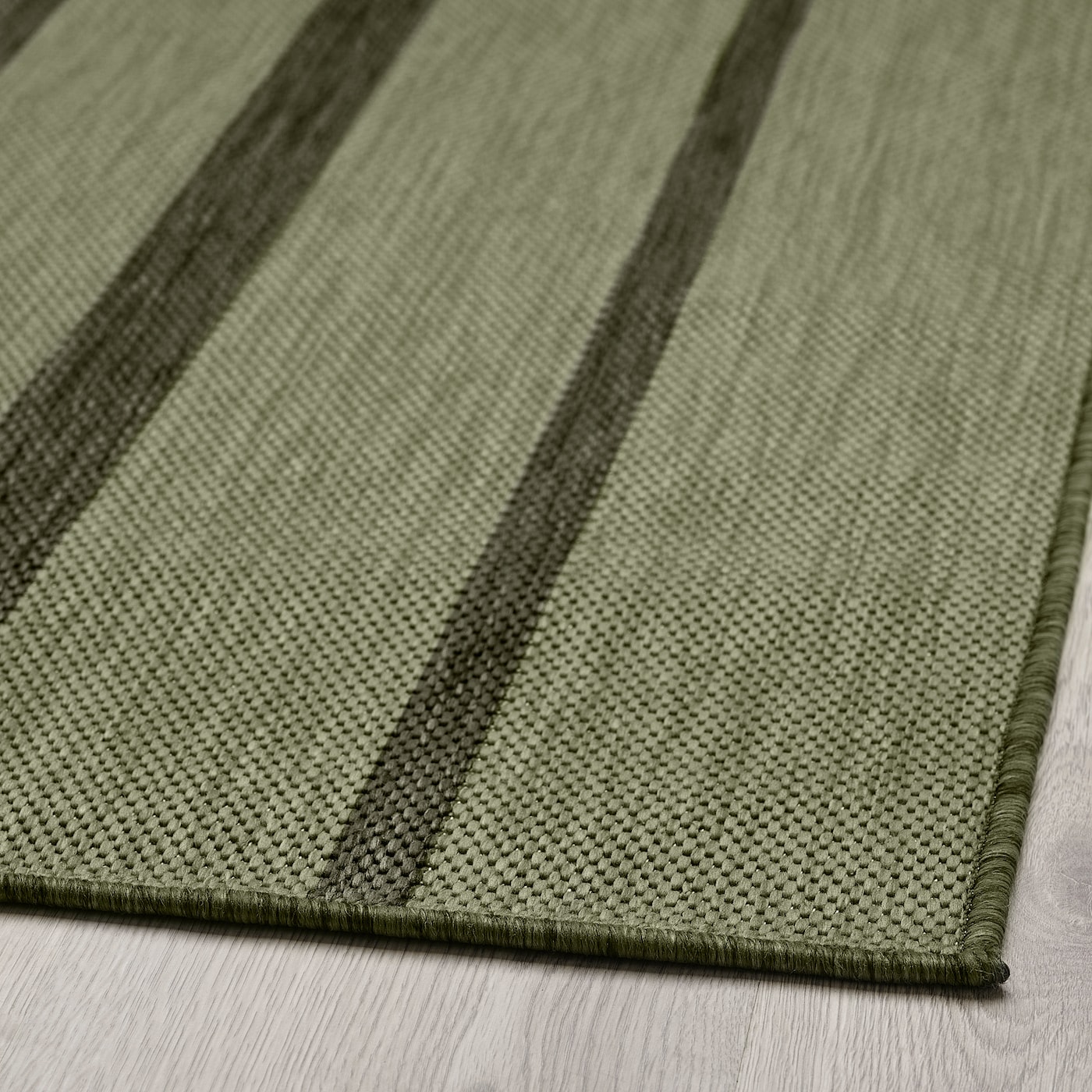 KANTSTOLPE rug flatwoven, in/outdoor green - IKEA