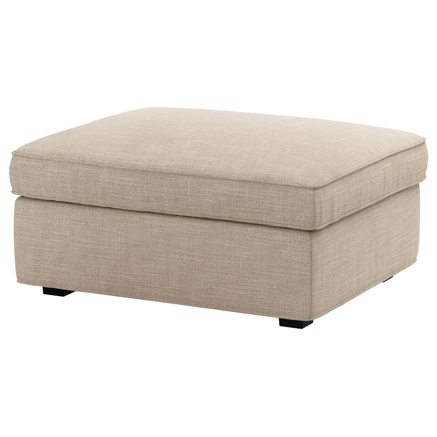 KIVIK cover for footstool with storage Hillared beige - IKEA