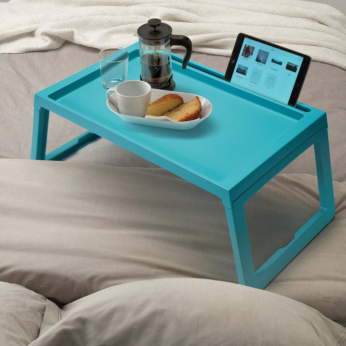KLIPSK bed tray turquoise IKEA