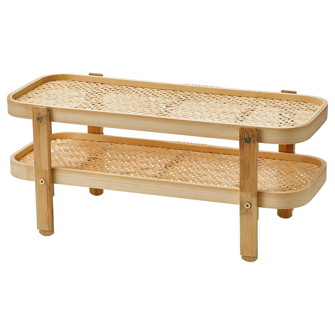 KÖSSEBÄR food drying rack with 2 trays bamboo - IKEA