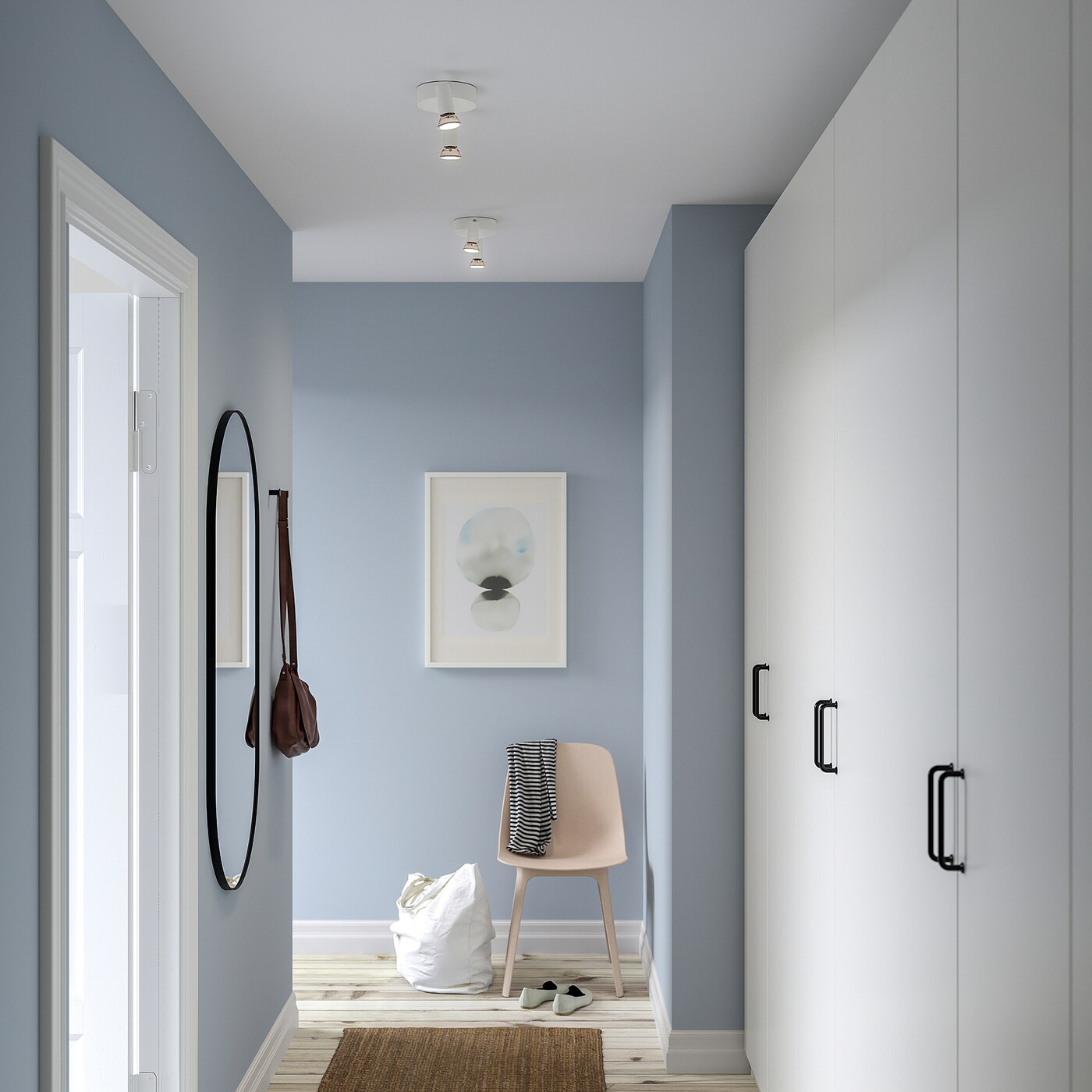 KRUSNATE ceiling spotlight with 2 spots white - IKEA