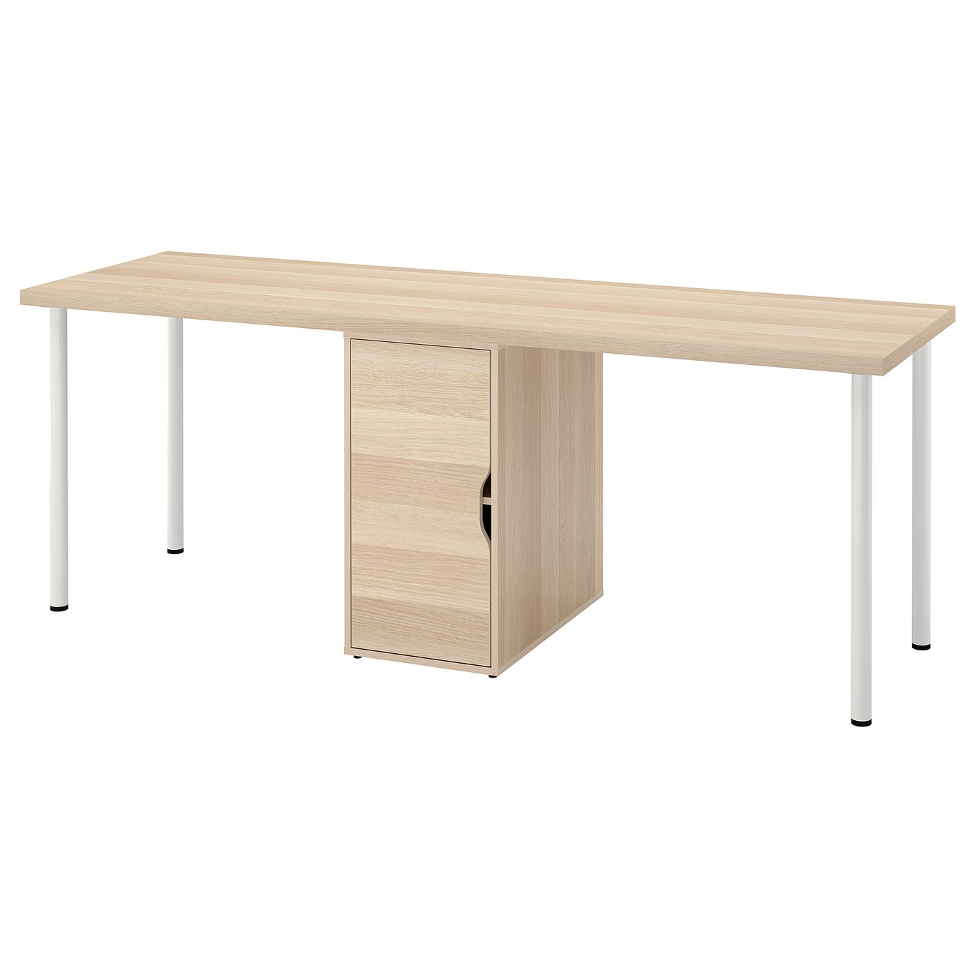 LAGKAPTEN / ALEX desk white stained/oak effect white - IKEA
