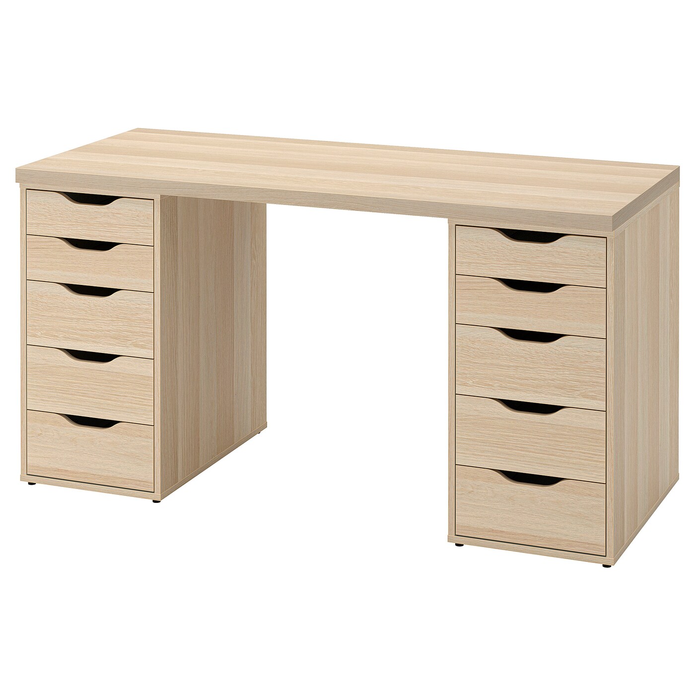 LAGKAPTEN ALEX desk white stained oak effect IKEA