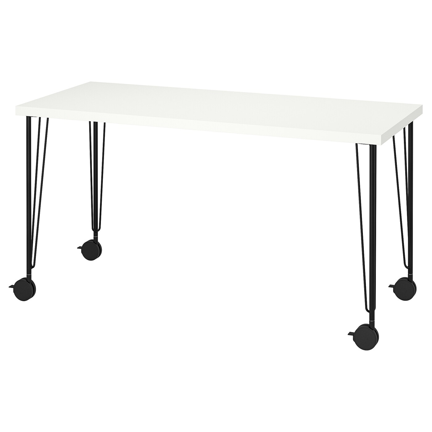 LAGKAPTEN KRILLE desk white black IKEA