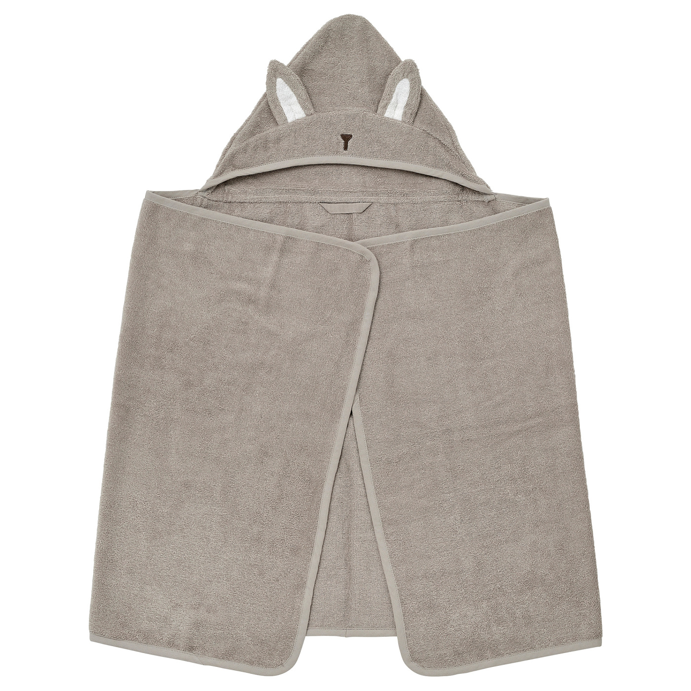 LEN baby towel with hood beige/bunny-shaped - IKEA