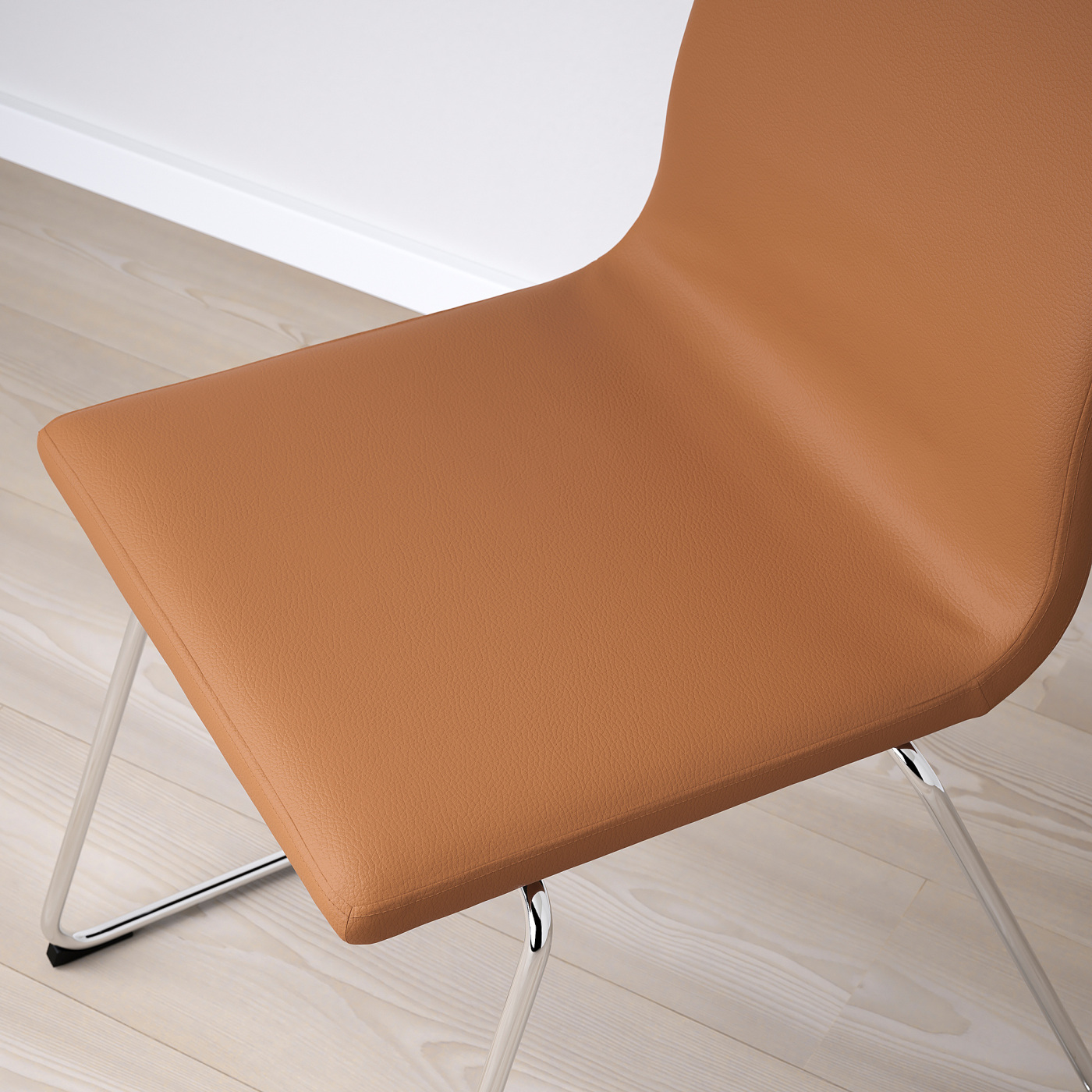 LILLÅNÄS chair chrome-plated/Bomstad golden-brown - IKEA