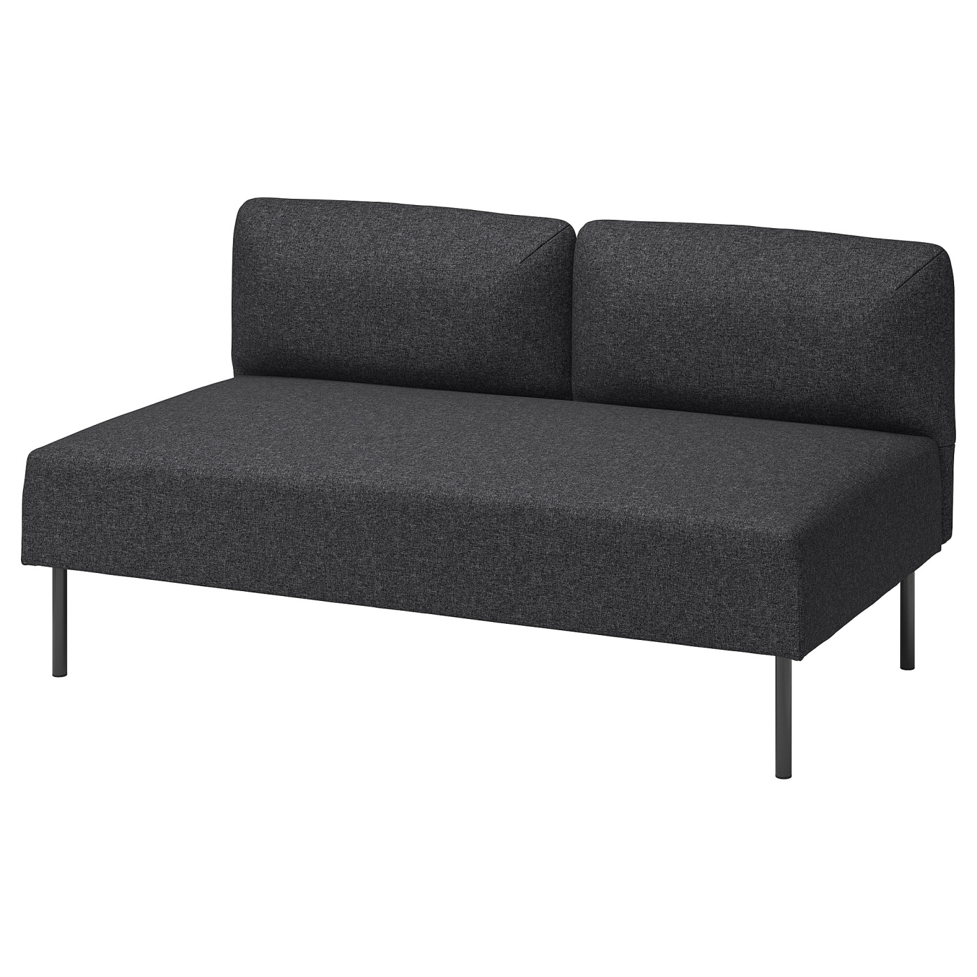 LILLEHEM 2-seat module Gunnared/dark grey metal - IKEA