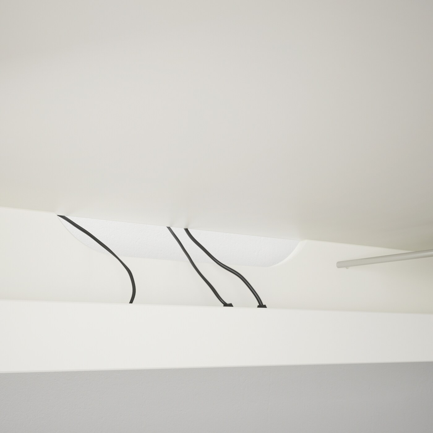 MALM desk with pull-out panel white - IKEA