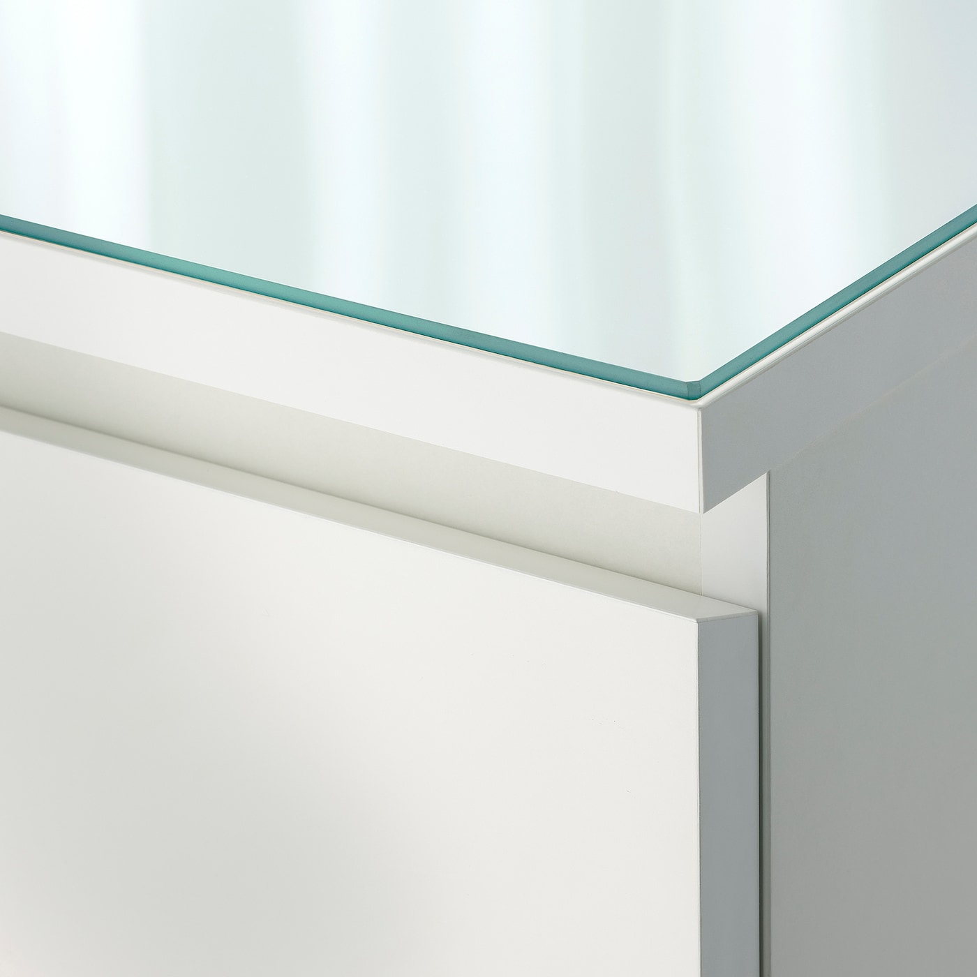 MALM glass top white IKEA