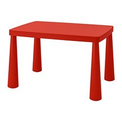 MAMMUT children's table in/outdoor/light blue - IKEA