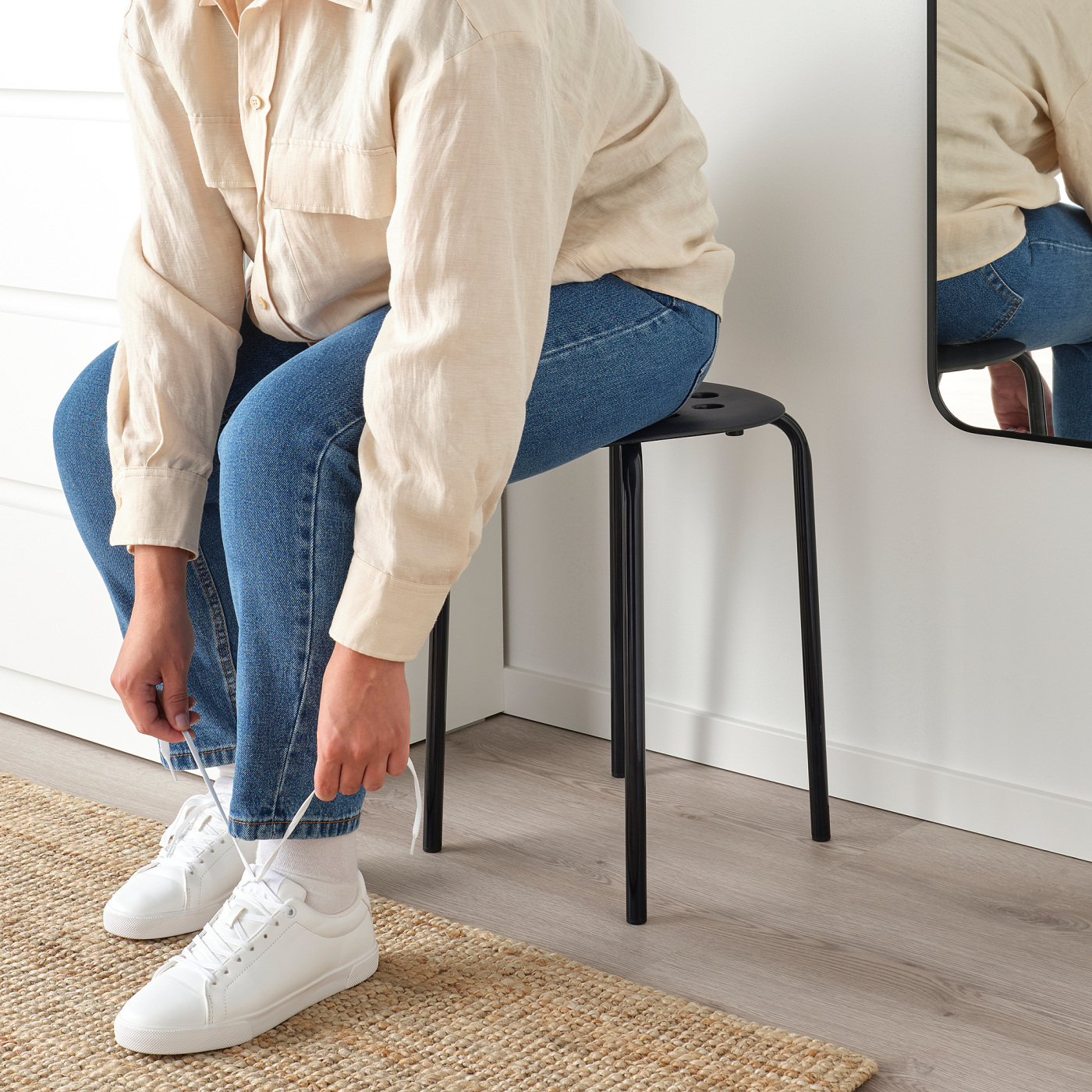 MARIUS stool black - IKEA