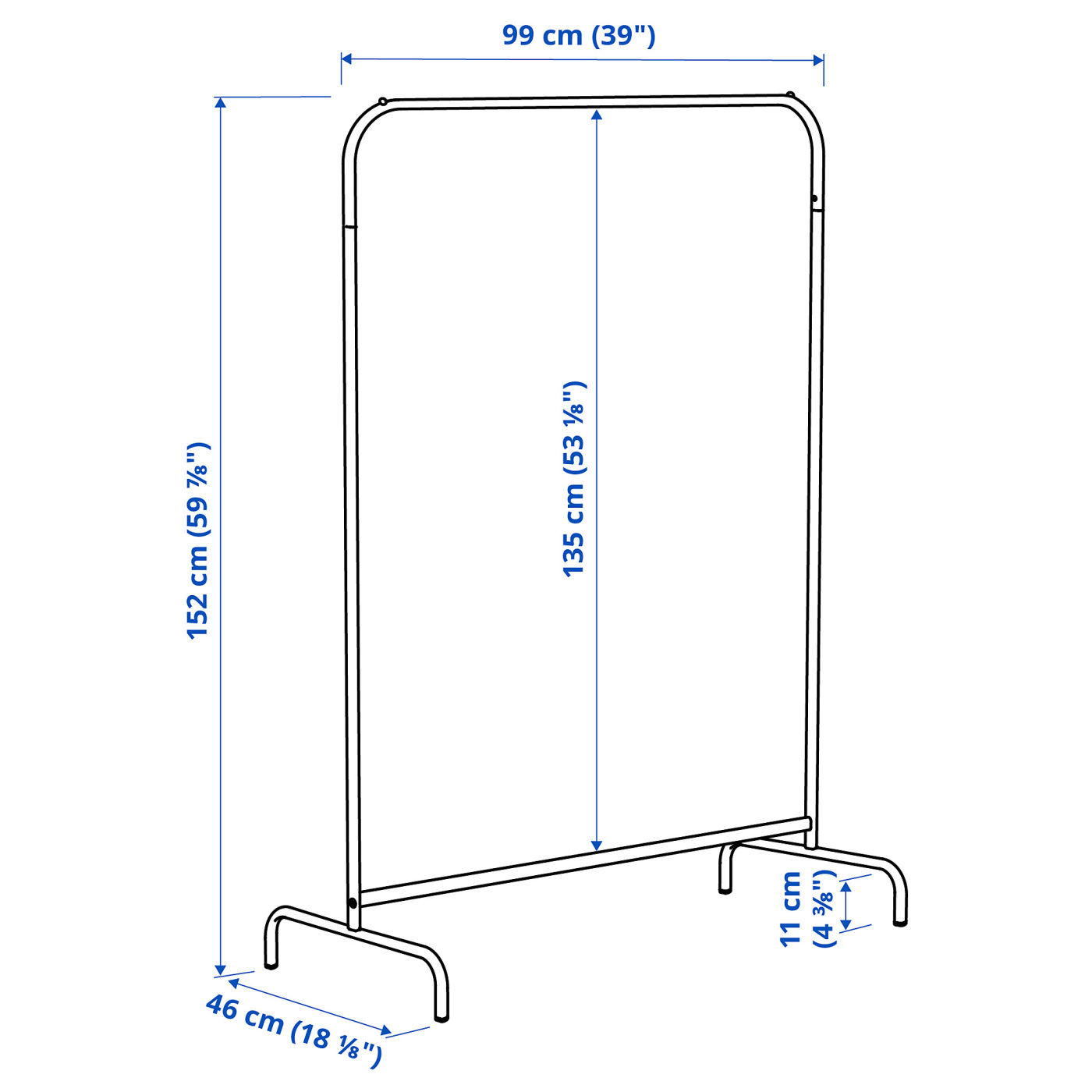 MULIG clothes rack white - IKEA