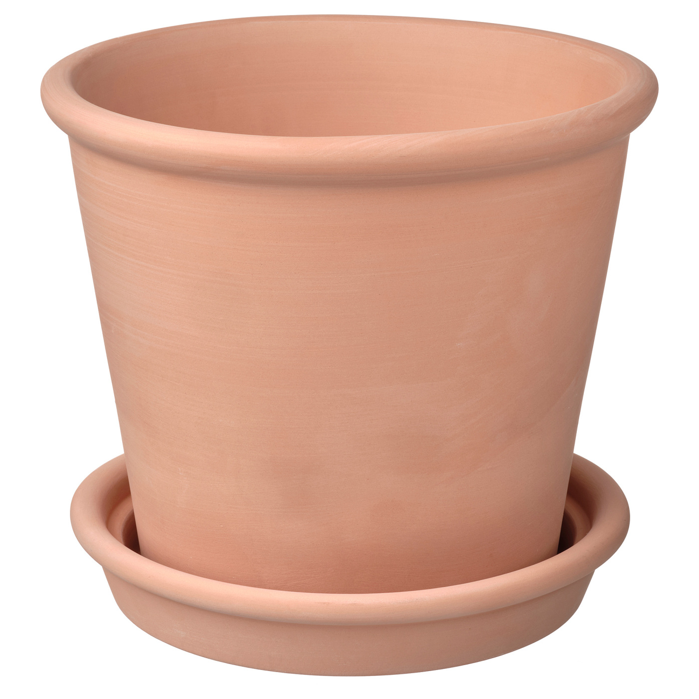 MUSKOTBLOMMA plant pot with saucer in/outdoor terracotta - IKEA