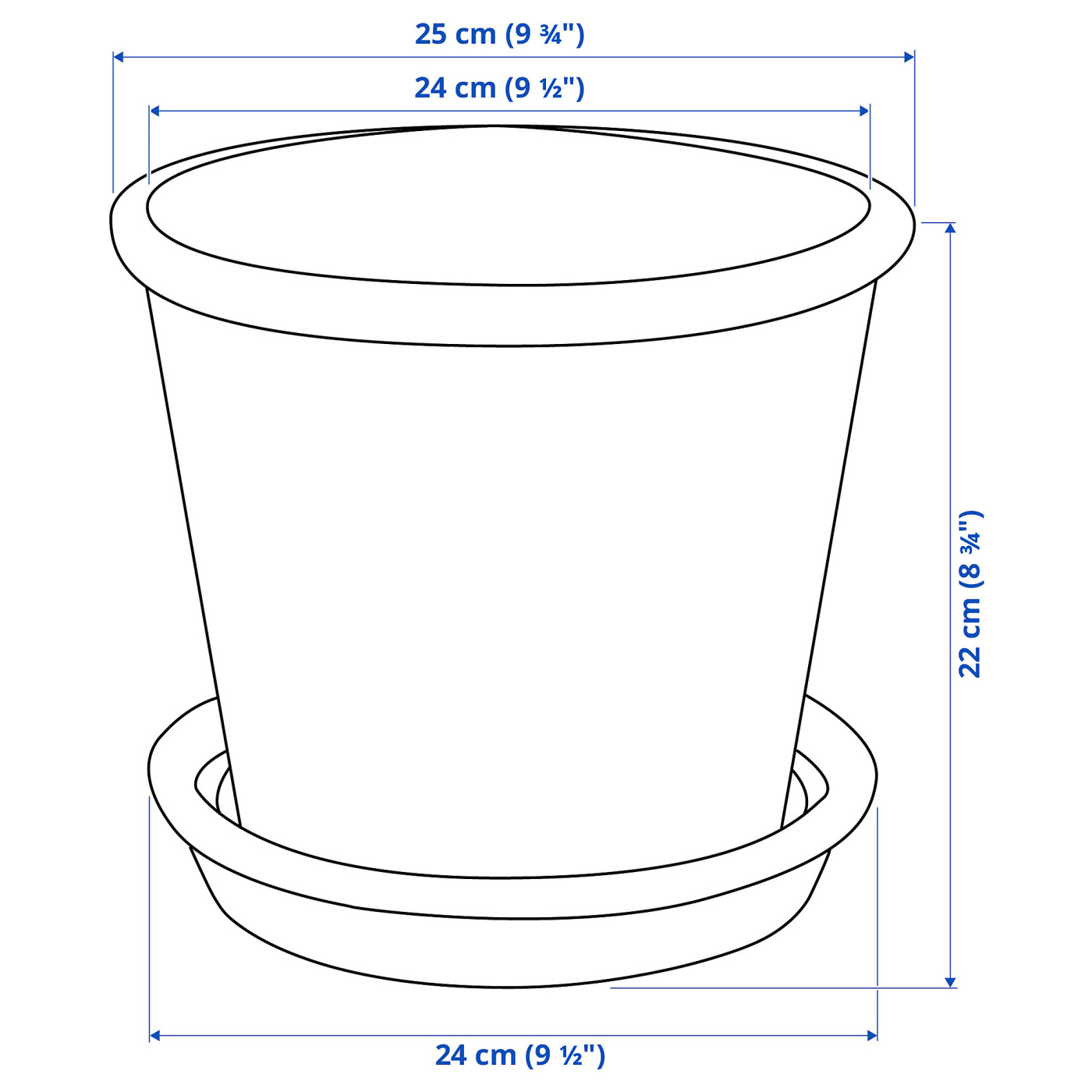 MUSKOTBLOMMA plant pot with saucer in/outdoor terracotta - IKEA