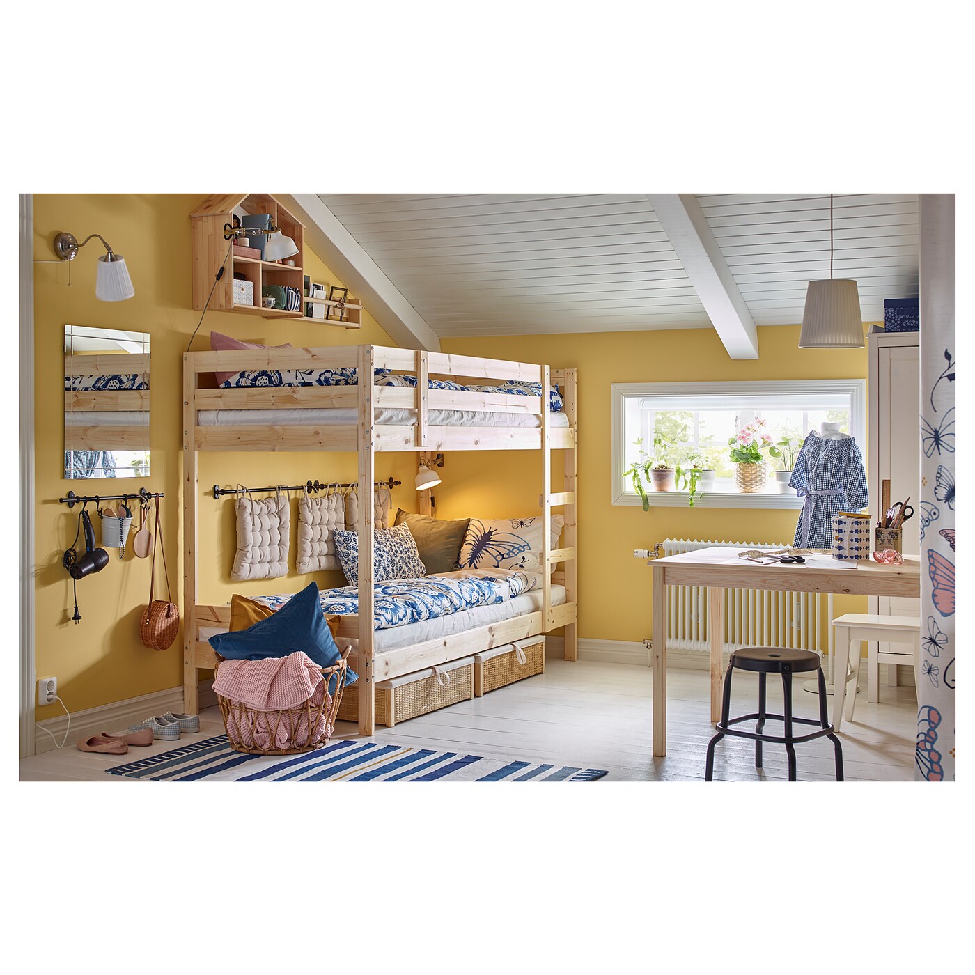MYDAL bunk bed frame pine - IKEA