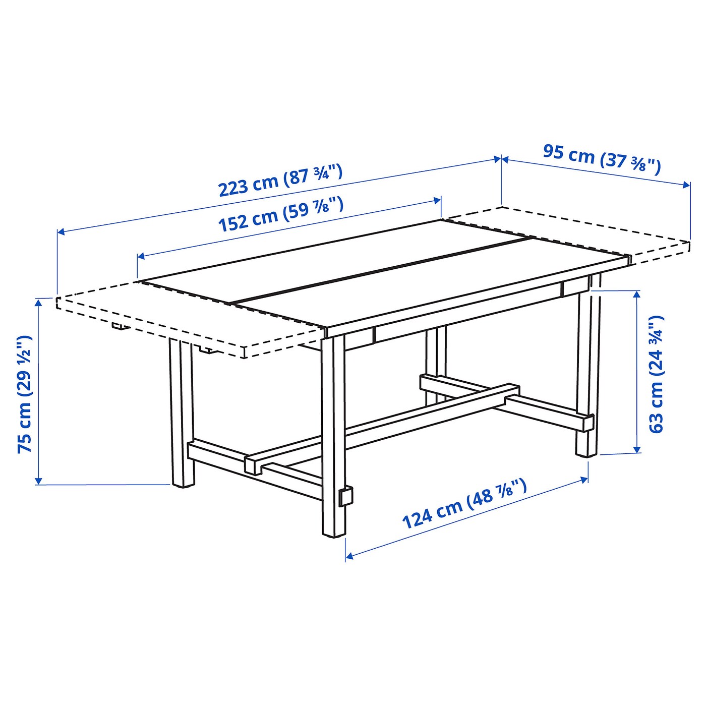 NORDVIKEN extendable table white - IKEA NORDVIKEN extendable table white - IKEA