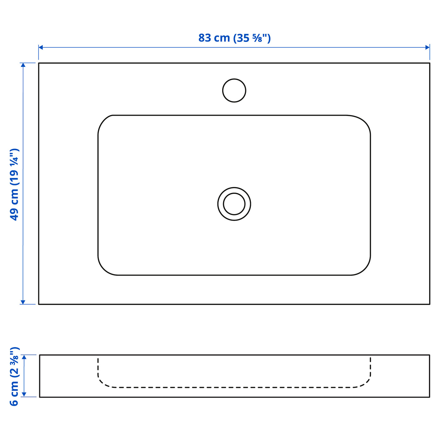 ODENSVIK single wash-basin - IKEA