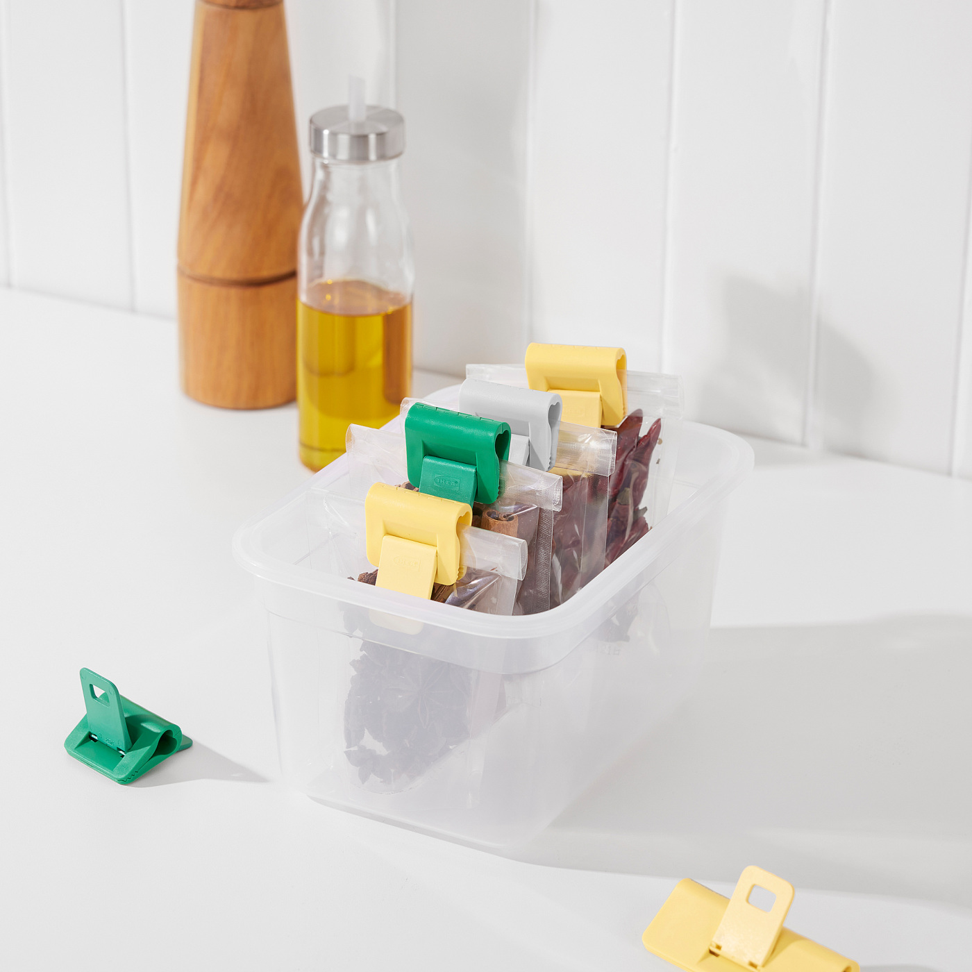 ÖRINGABBORRE sealing clip, set of 9 multicolour - IKEA
