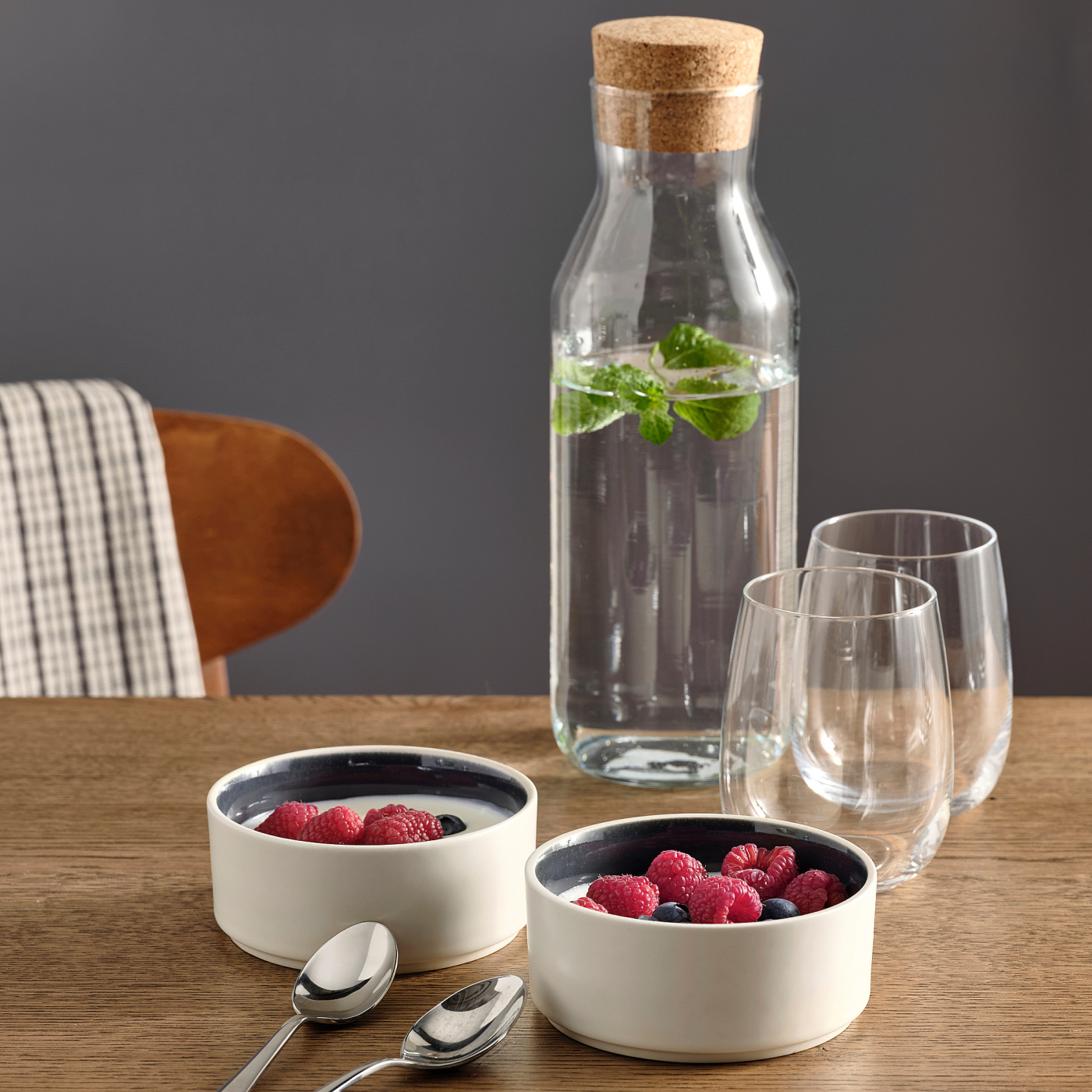 OMBONAD bowl dark grey - IKEA