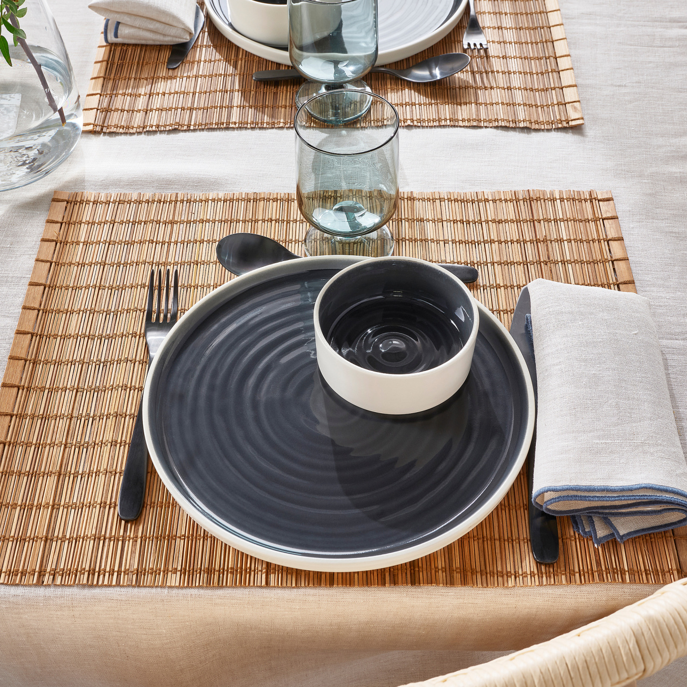 OMBONAD bowl dark grey - IKEA