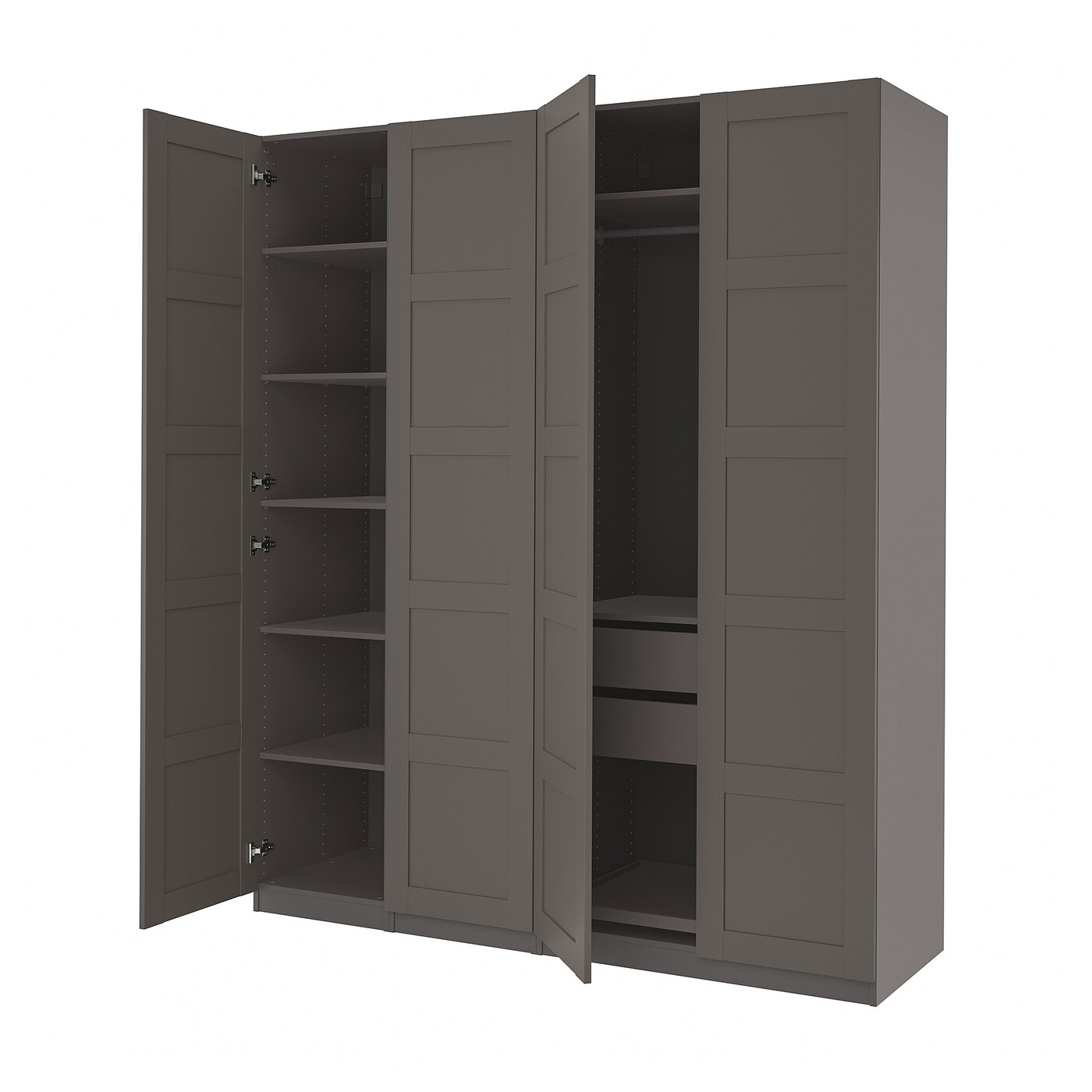 PAX / BERGSBO wardrobe dark grey/dark grey - IKEA PAX / BERGSBO wardrobe dark grey/dark grey - IKEA