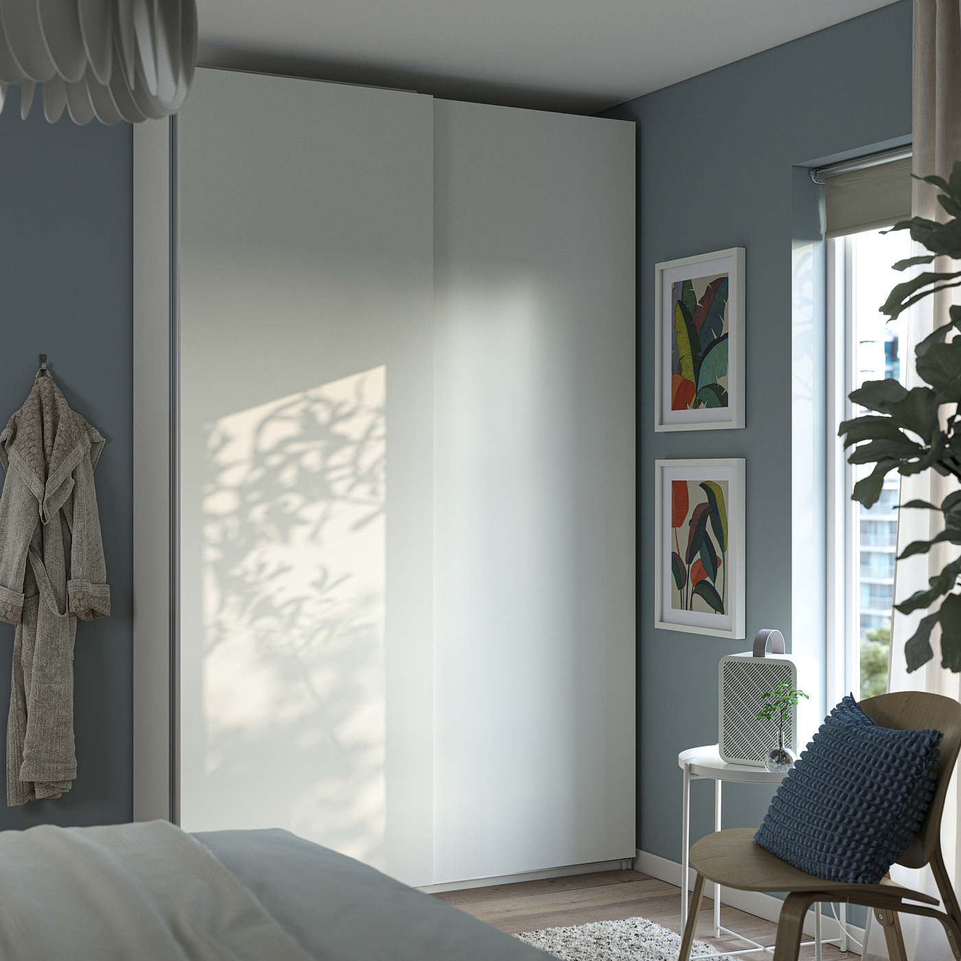 PAX / HASVIK wardrobe combination white/white - IKEA