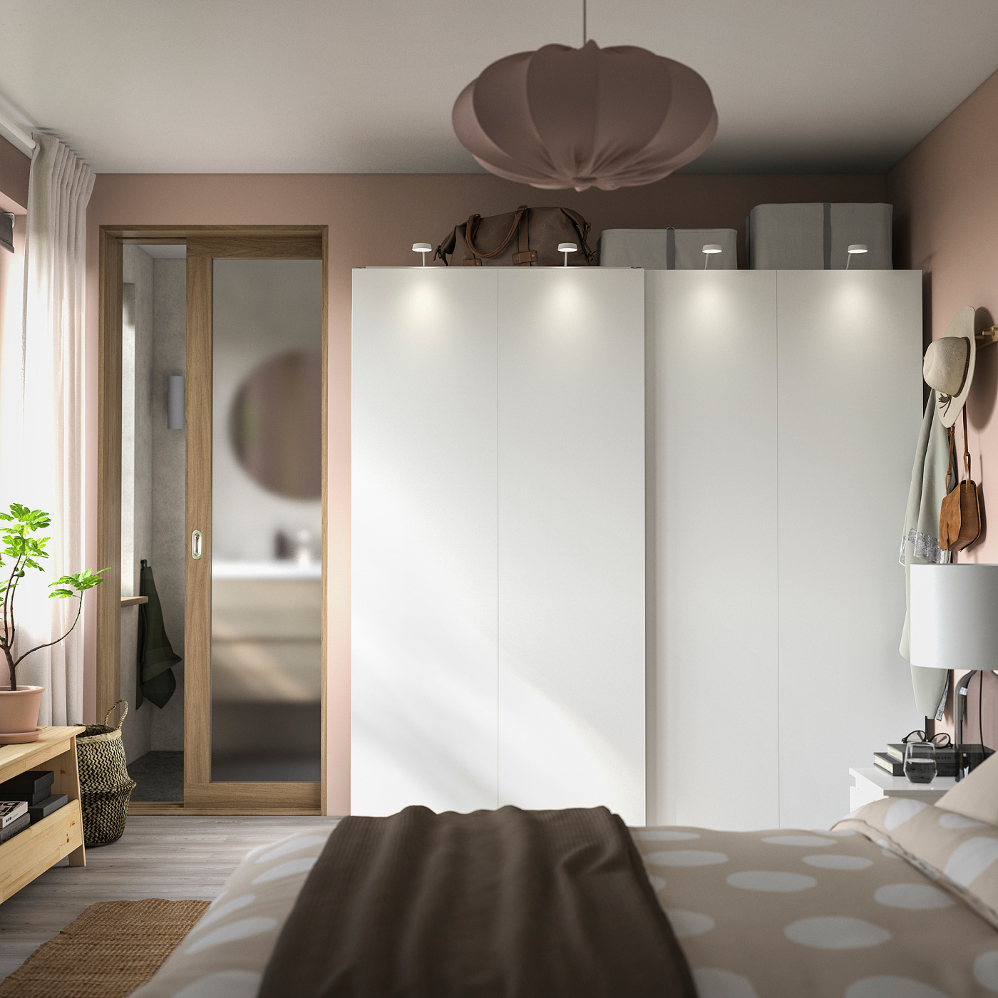 PAX / HASVIK wardrobe white/white - IKEA