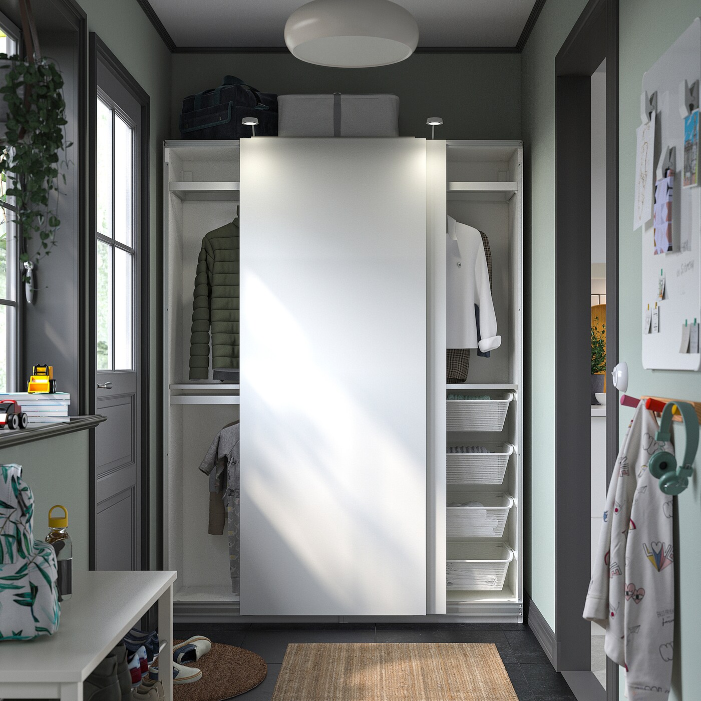 Ikea wardrobe frame white store
