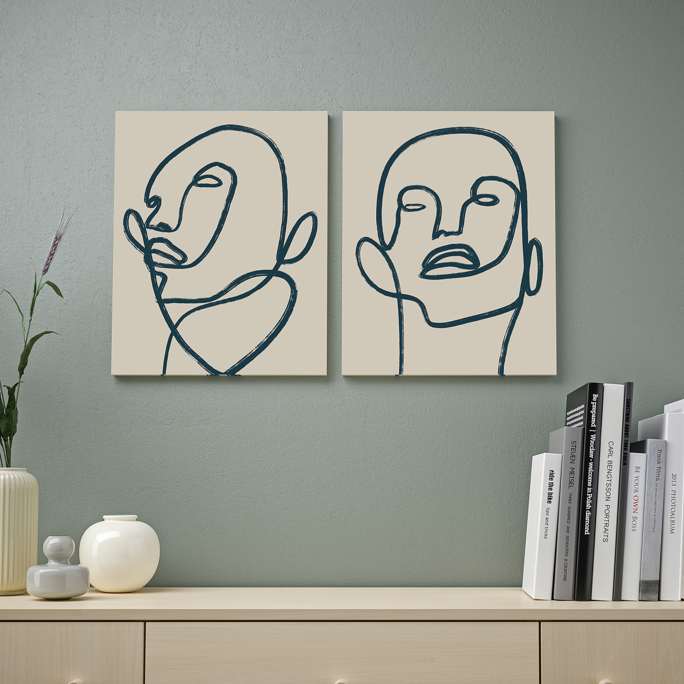 PJÄTTERYD picture Linear portraits - IKEA