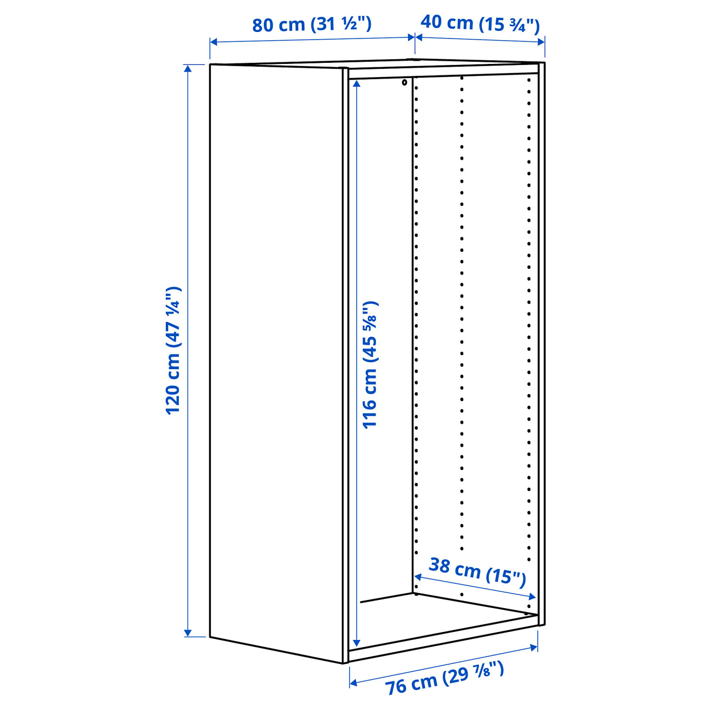PLATSA frame white - IKEA