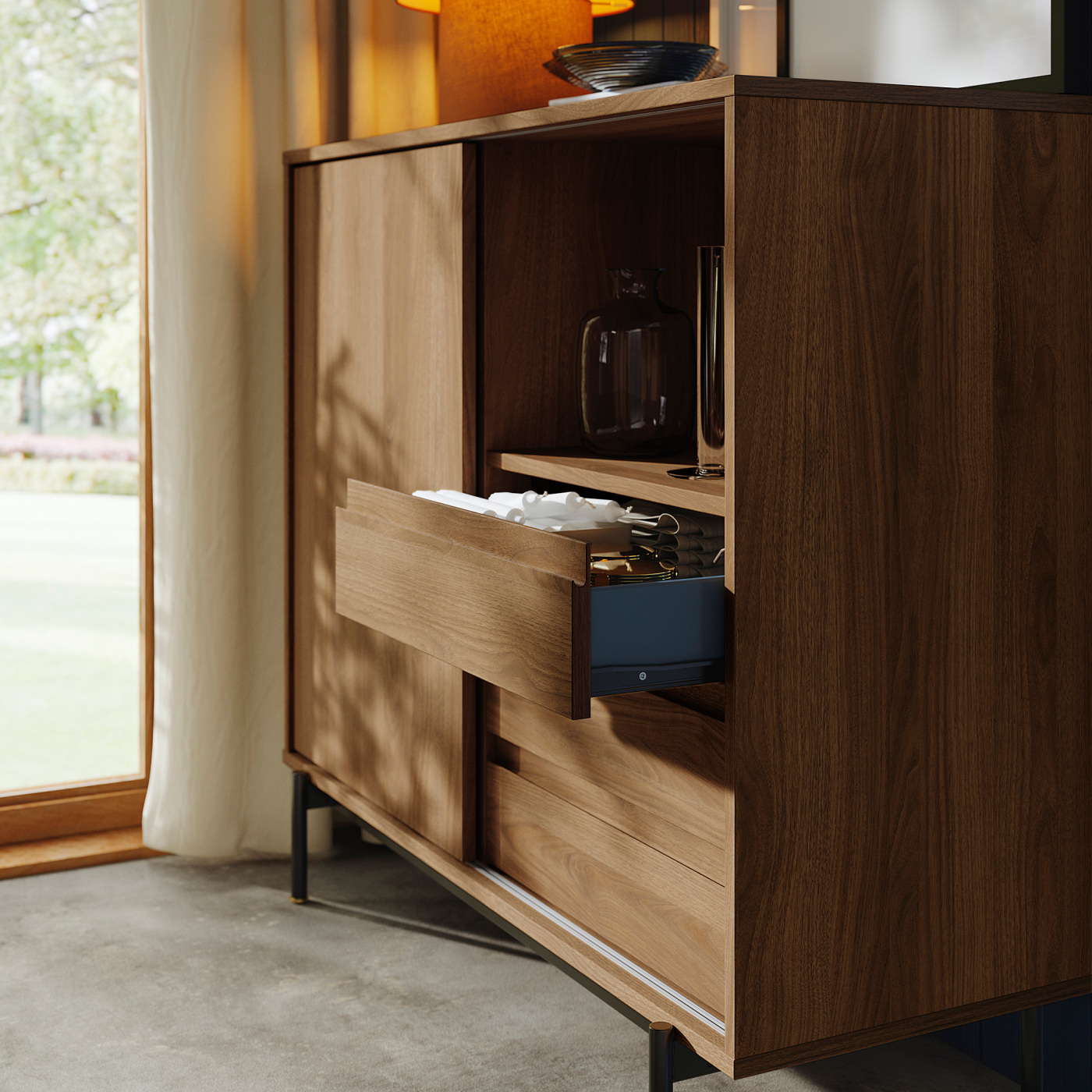 RÅDMANSÖ cabinet brown walnut effect - IKEA
