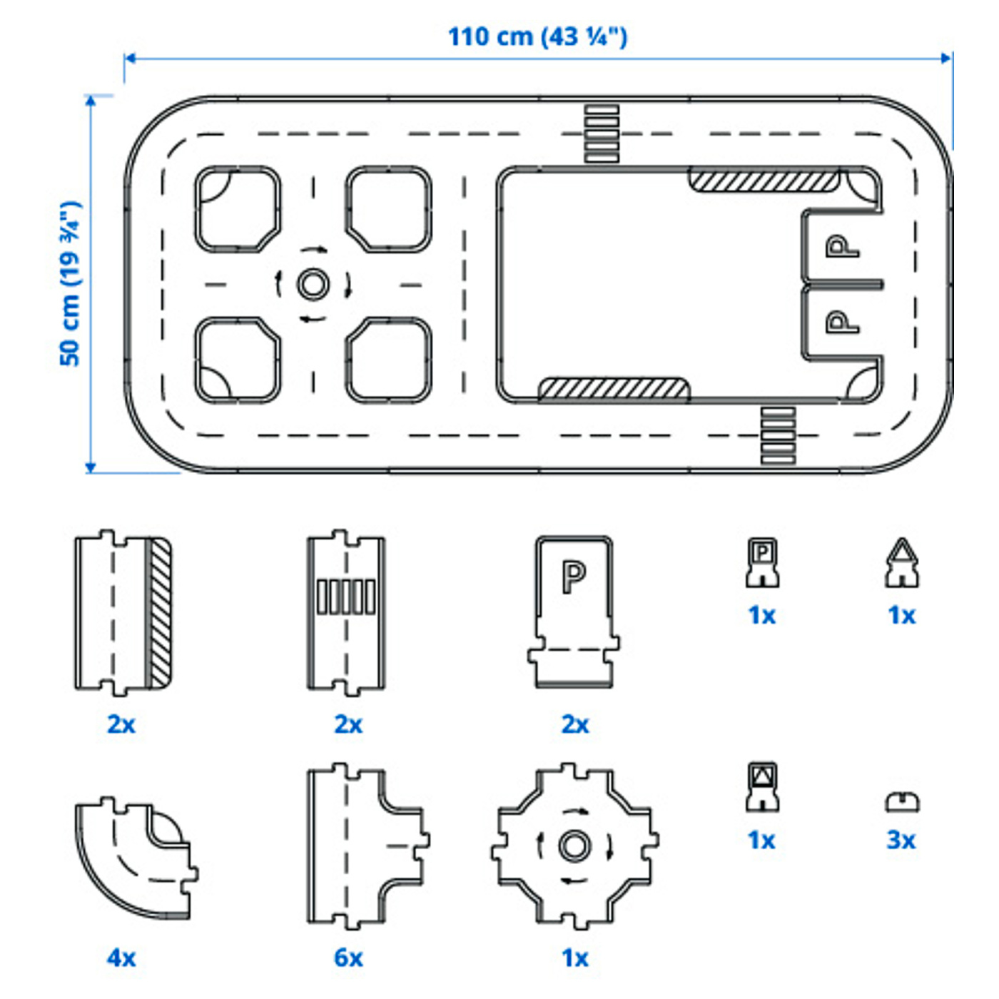 RÄVUNGE 23-piece car track set - IKEA