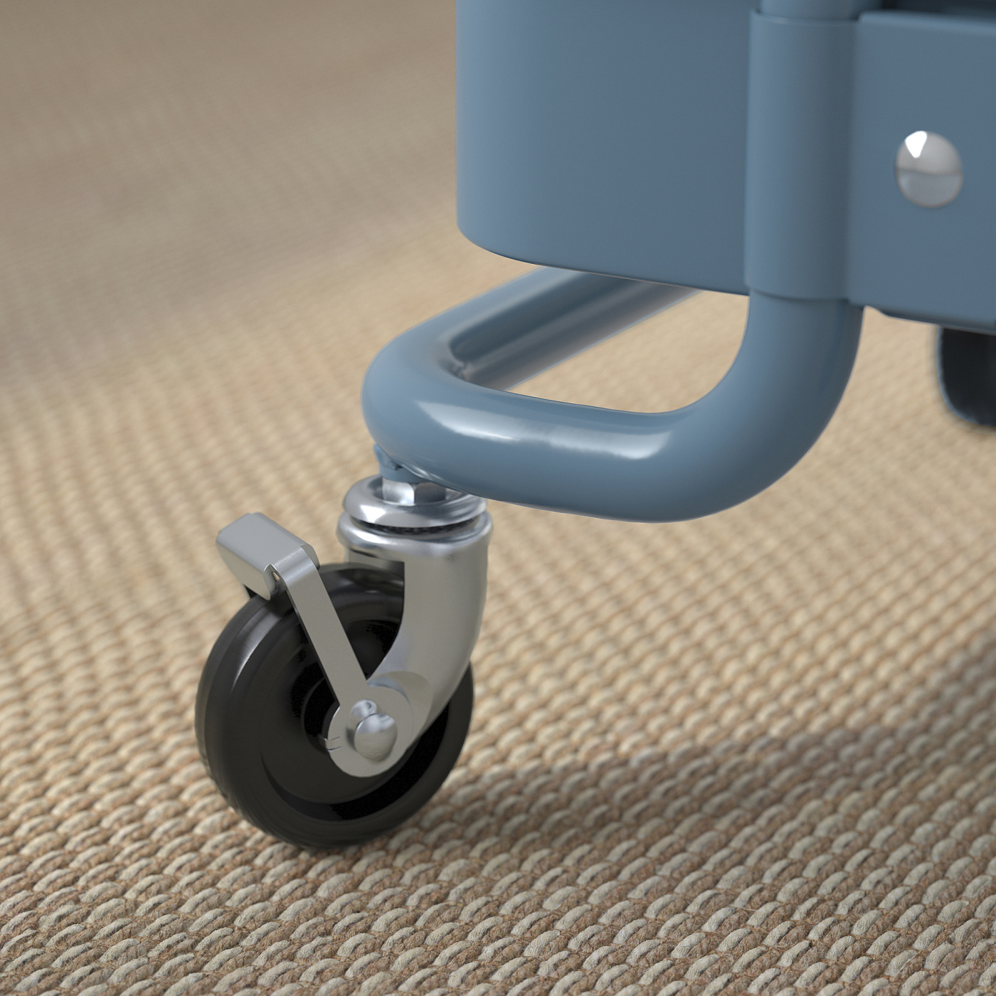 RÅSKOG / NORRÅVA trolley with lid grey-blue - IKEA