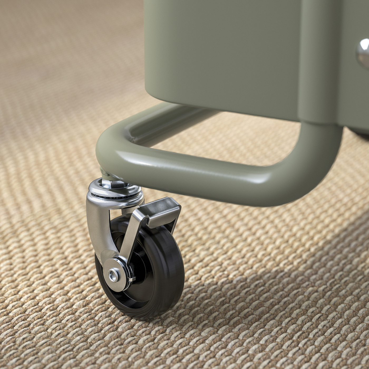 RÅSKOG / NORRÅVA trolley with lid grey-green - IKEA