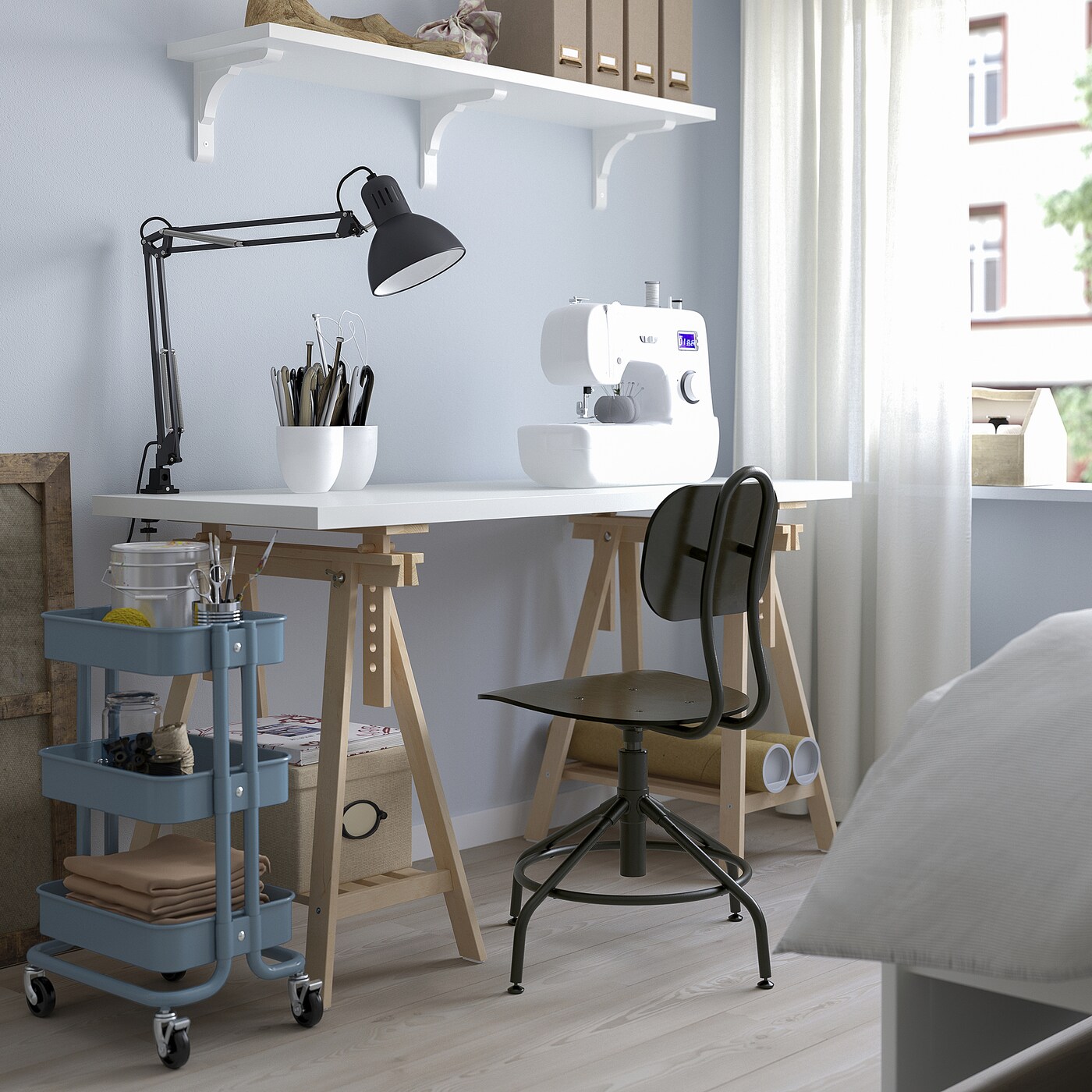 RÅSKOG trolley grey-blue - IKEA