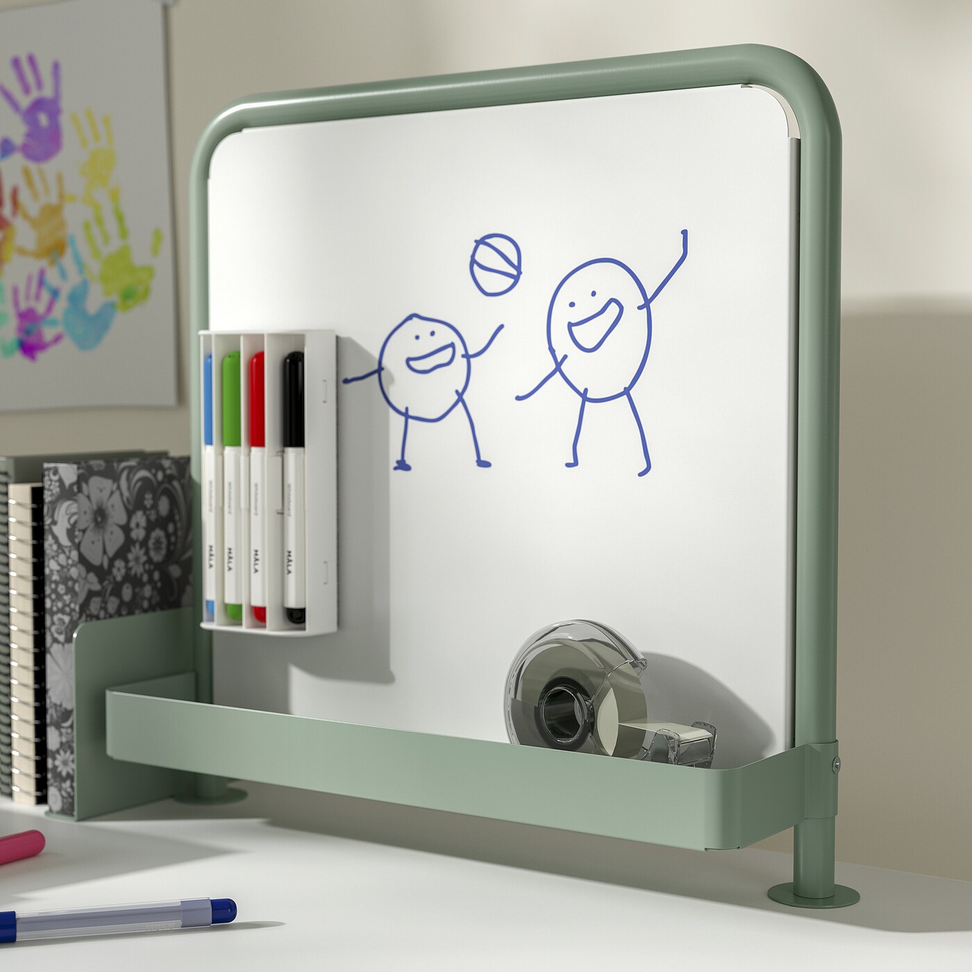 RELATERA writing board whiteboard set of 2 light grey green IKEA