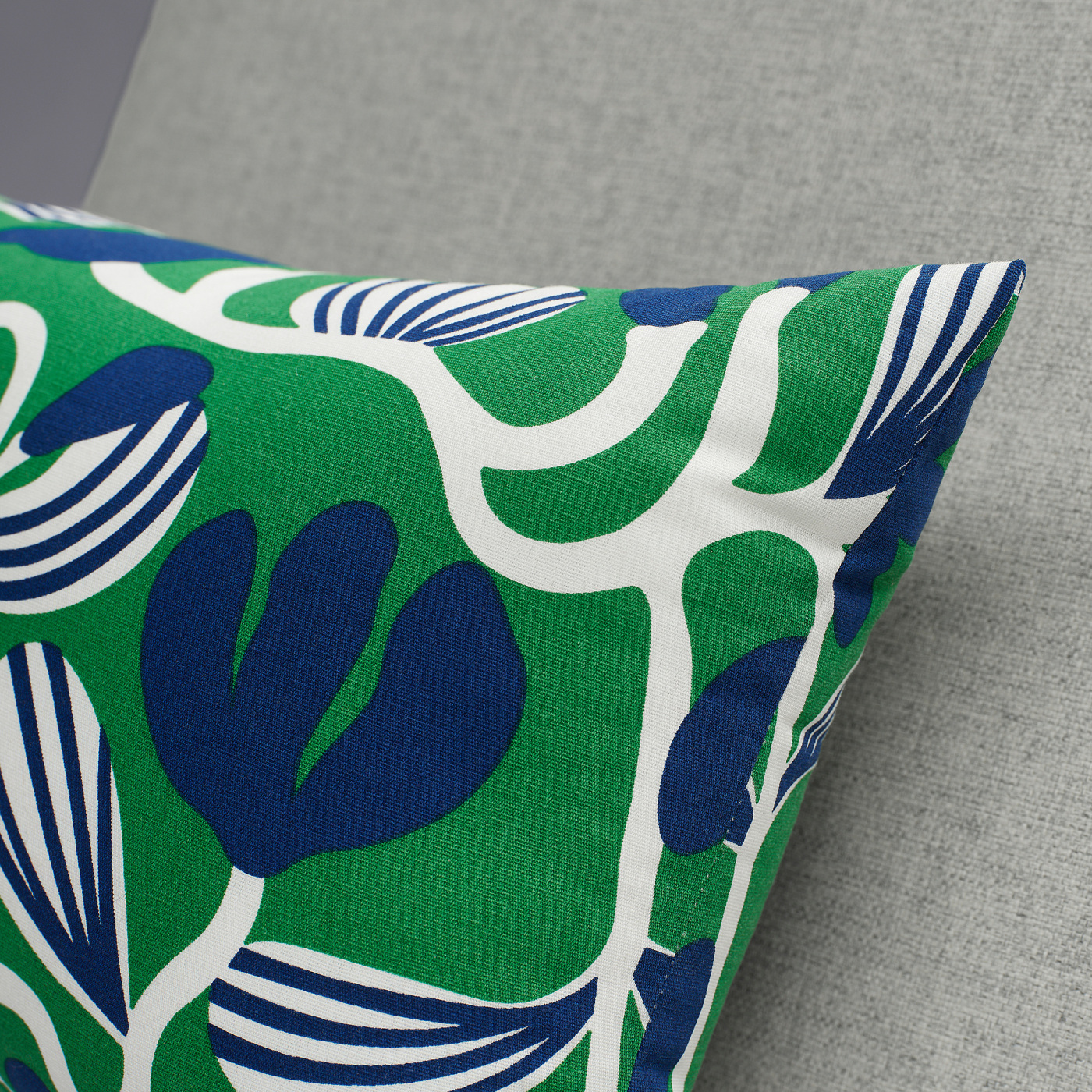 SANDMOTT cushion bright green/dark blue - IKEA