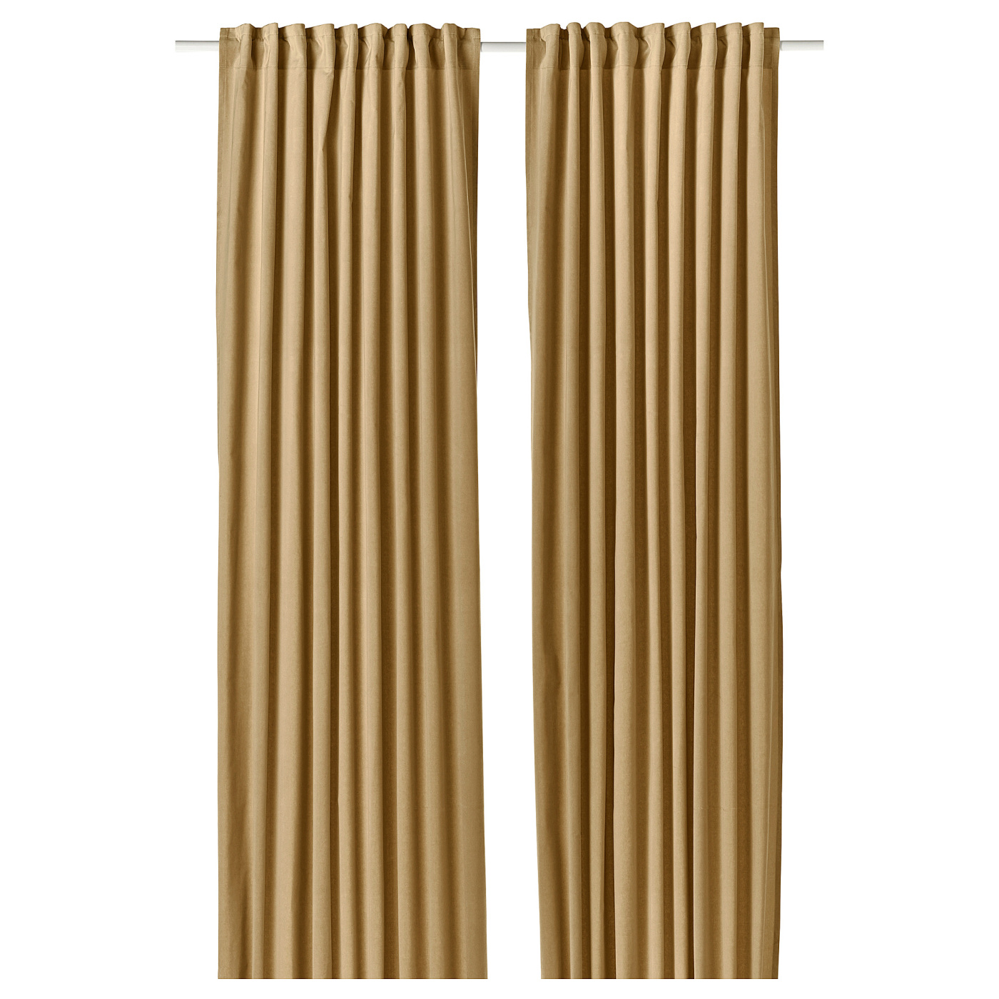 SANELA curtains, 1 pair beige-yellow - IKEA