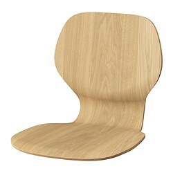 SKÅLSTA chair oak veneer/tubular metal/light grey-beige - IKEA