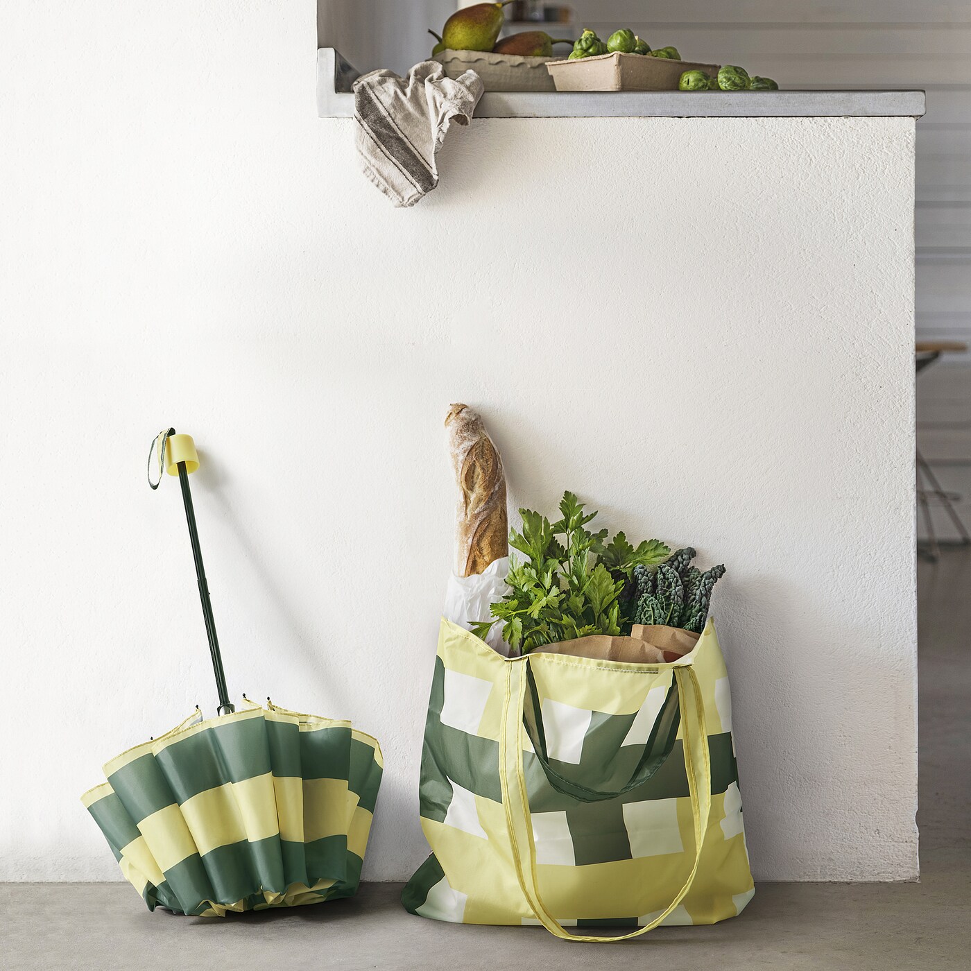 SKYNKE carrier bag white/multicolour - IKEA