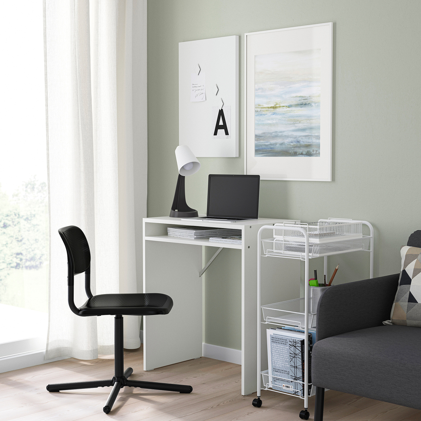 SMÄLLEN swivel chair black - IKEA