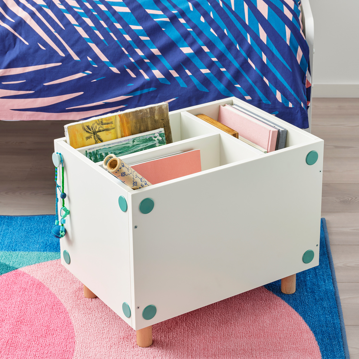 SMUSSLA bedside table/shelf unit white - IKEA